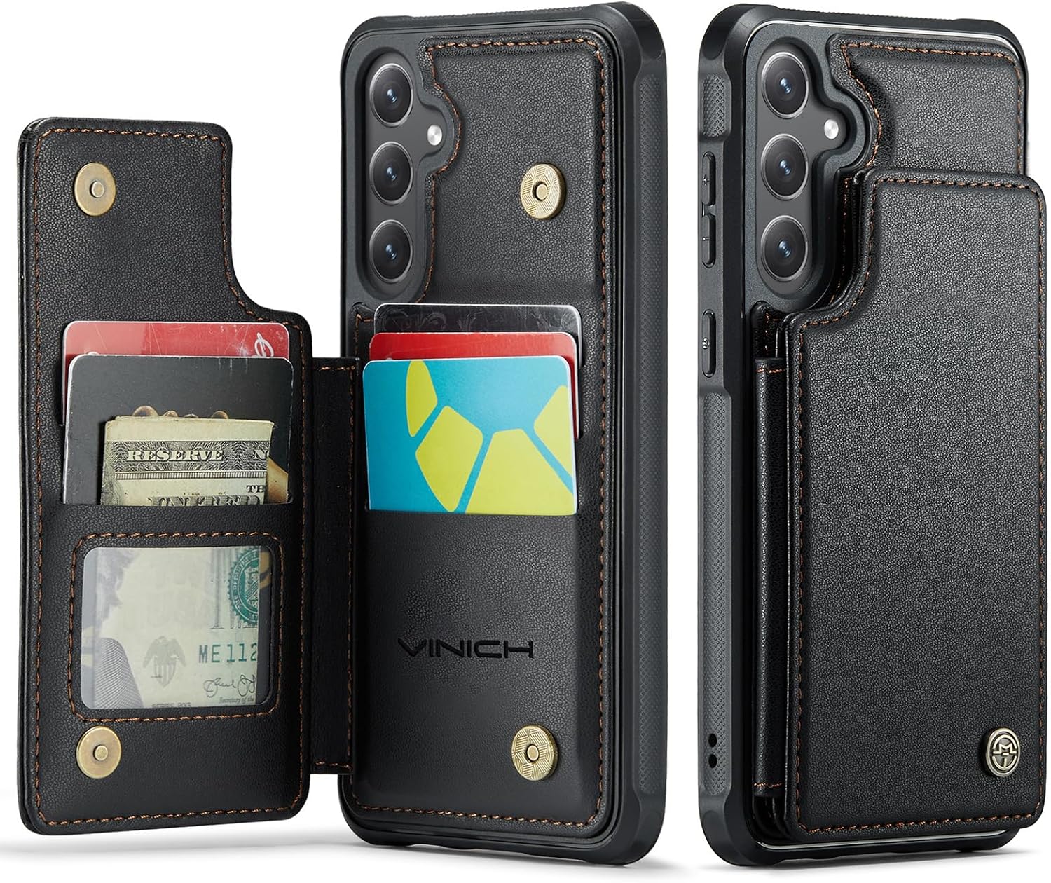 Amazon.com: Vinich for Samsung Galaxy S25 FE Wallet Case with Card ...