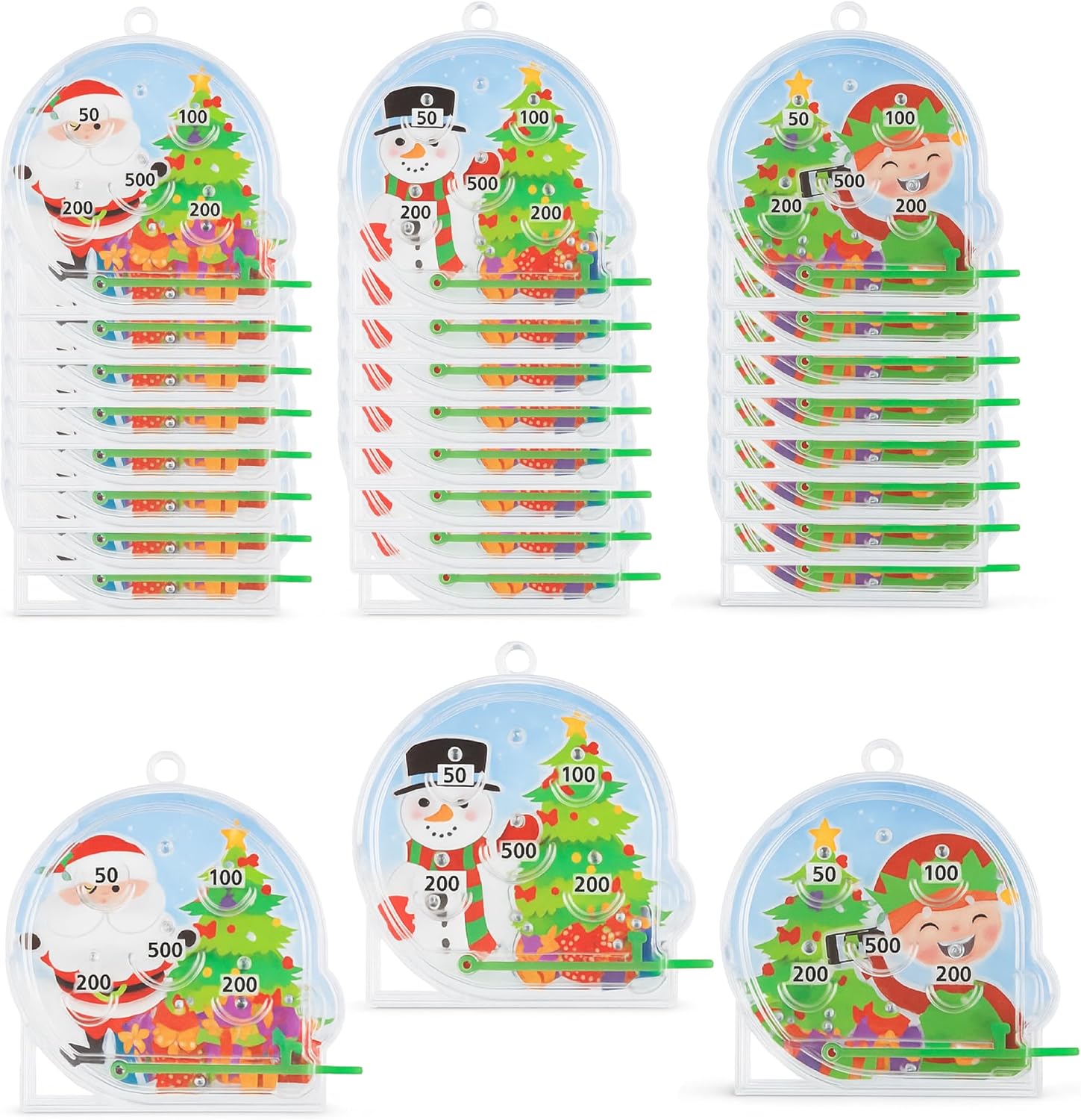 Lizzy | Mini Christmas Pinball Puzzle Games | 24 Pack, 5.5 x 5.8cm ...