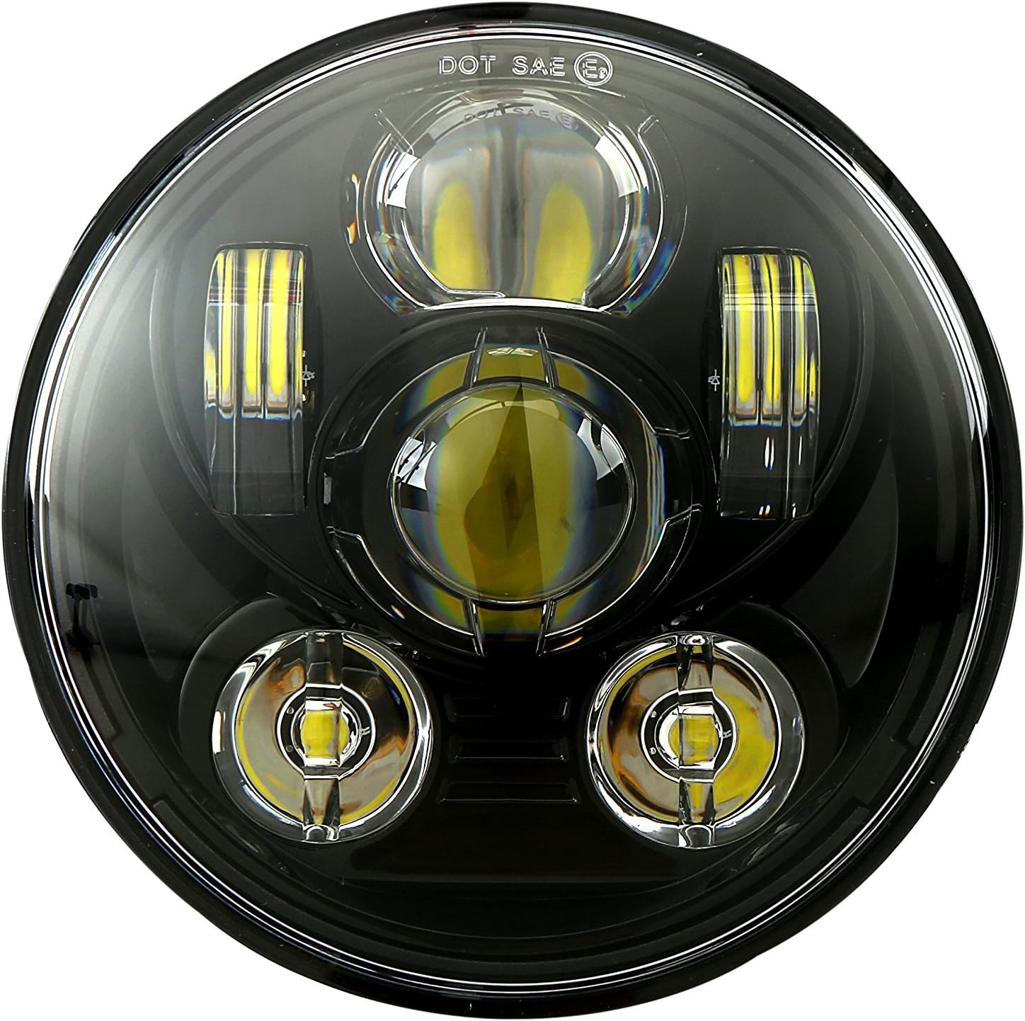 Amazon.com: 45W 5 3/4 5.75 inch Motorcycle Projector Round LED ...