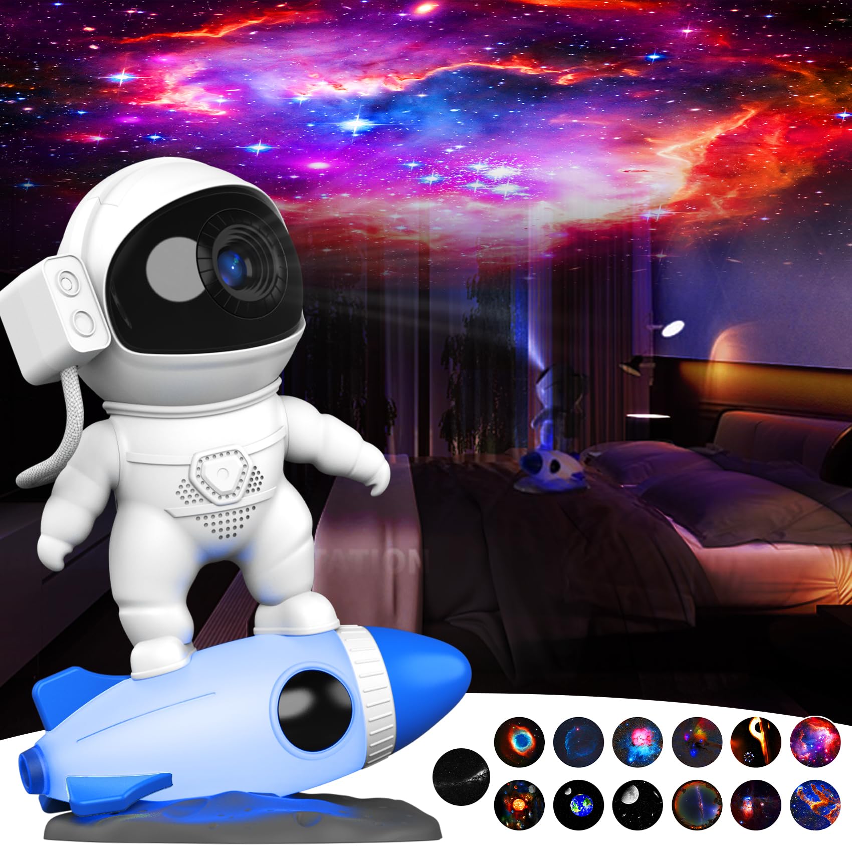 Star Projector,13 in 1 Planetarium Galaxy Projector,Astronaut Projector ...