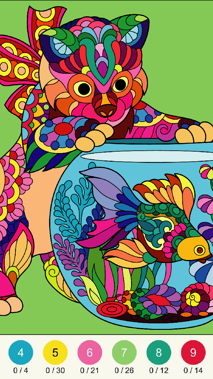 Wonder Color - Color by Numbers Free Coloring book for adults - App on ...
