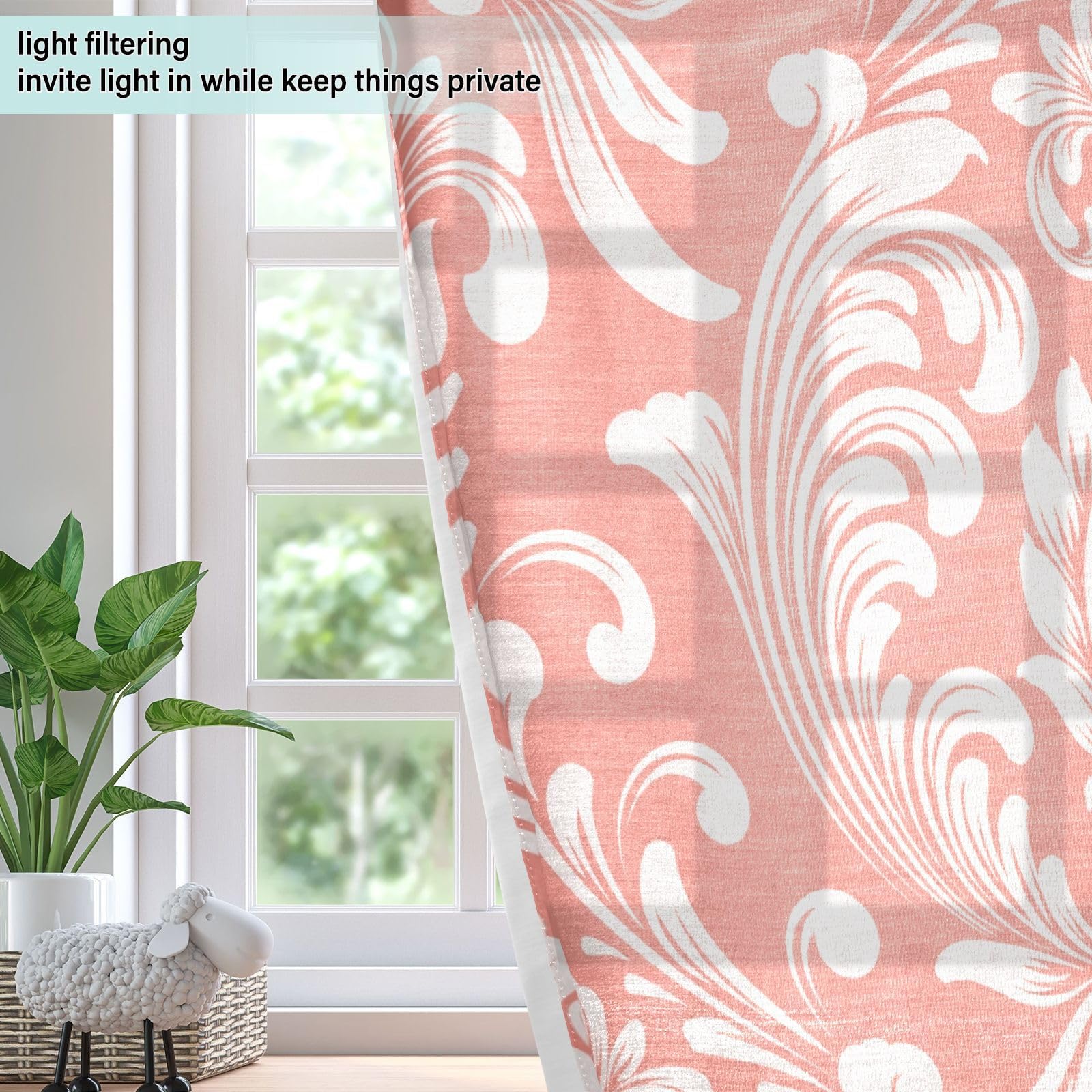 Coral Damask Curtains Damask Curtains & Paisley Drapes Online | The