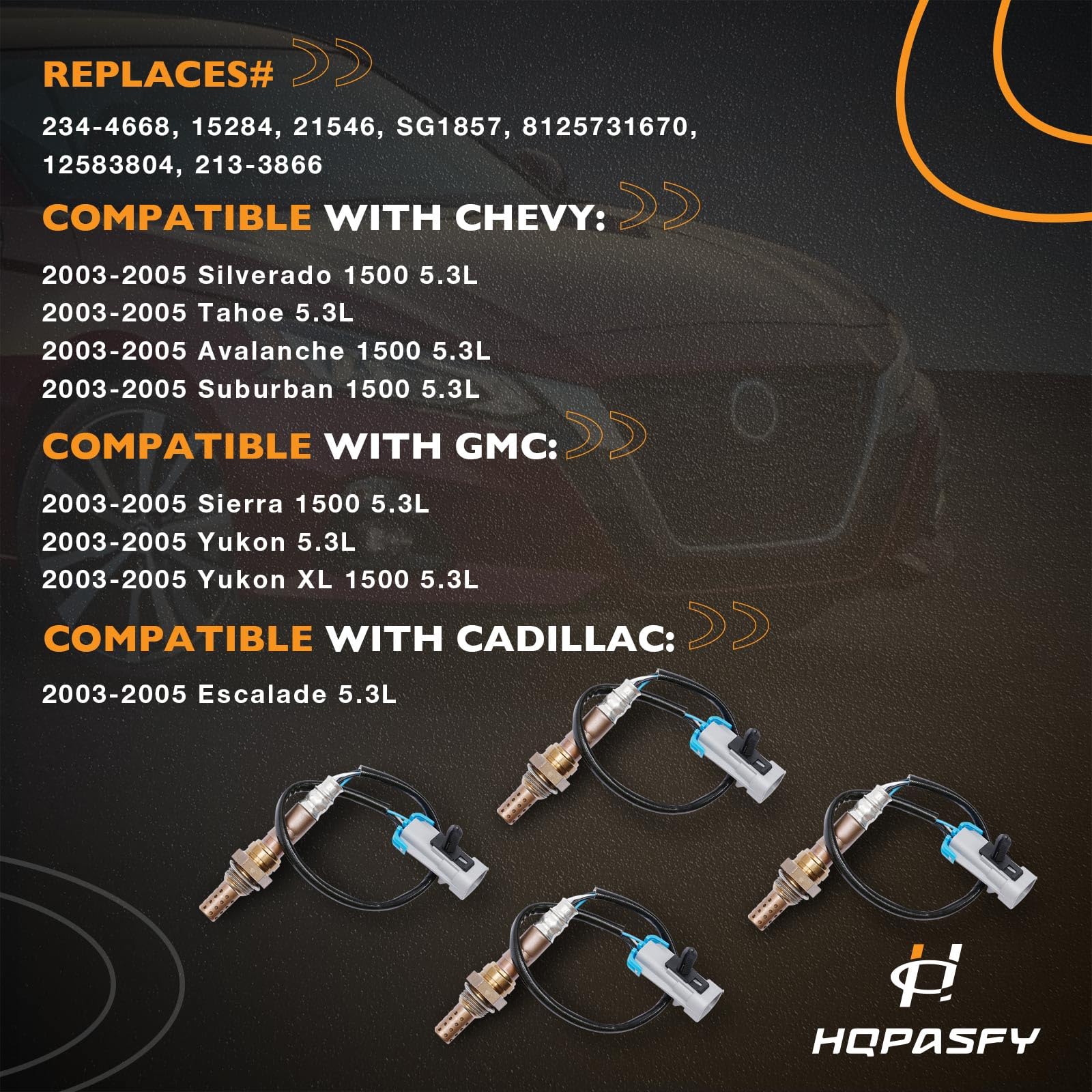 Snapklik.com : O2 Oxygen Sensor Upstream Downstream 4Pcs Compatible