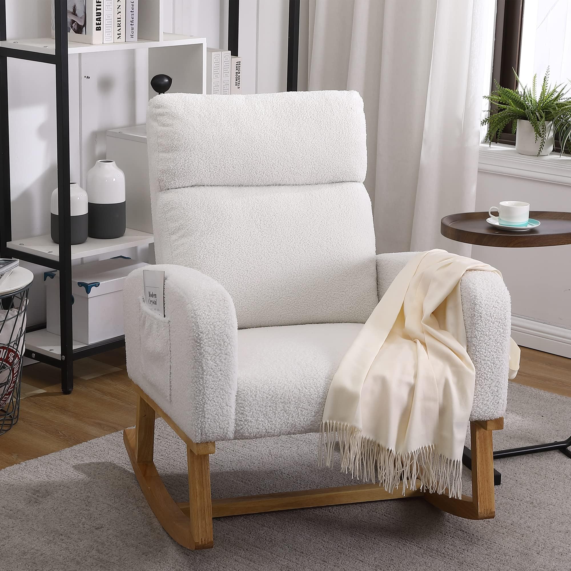 Amazon.com: Baby Relax Bennet Transitional Wingback Nursery Rocker ...