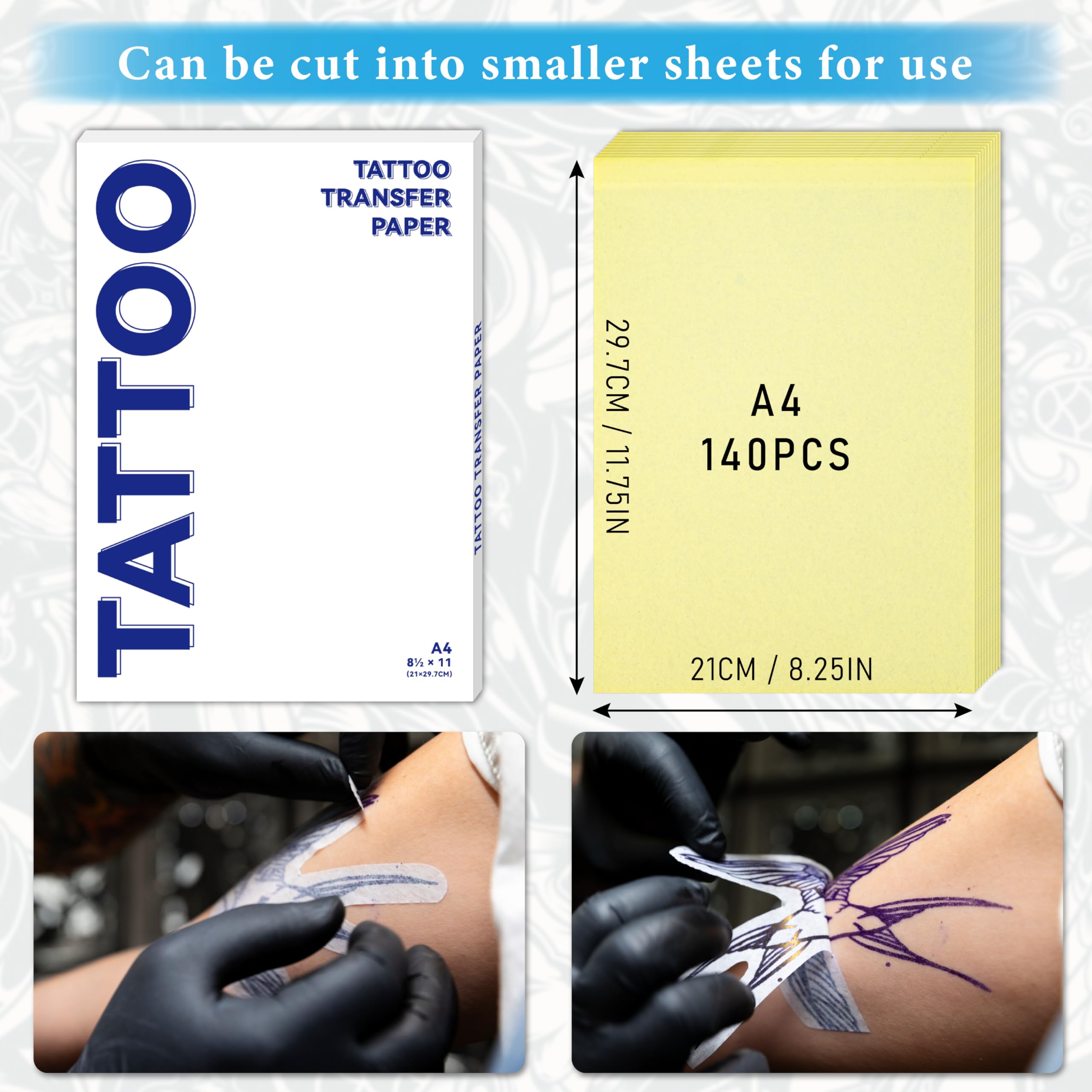 Snapklik.com : Tattoo Transfer Paper - 140 PCS Tattoo Stencil Paper ...