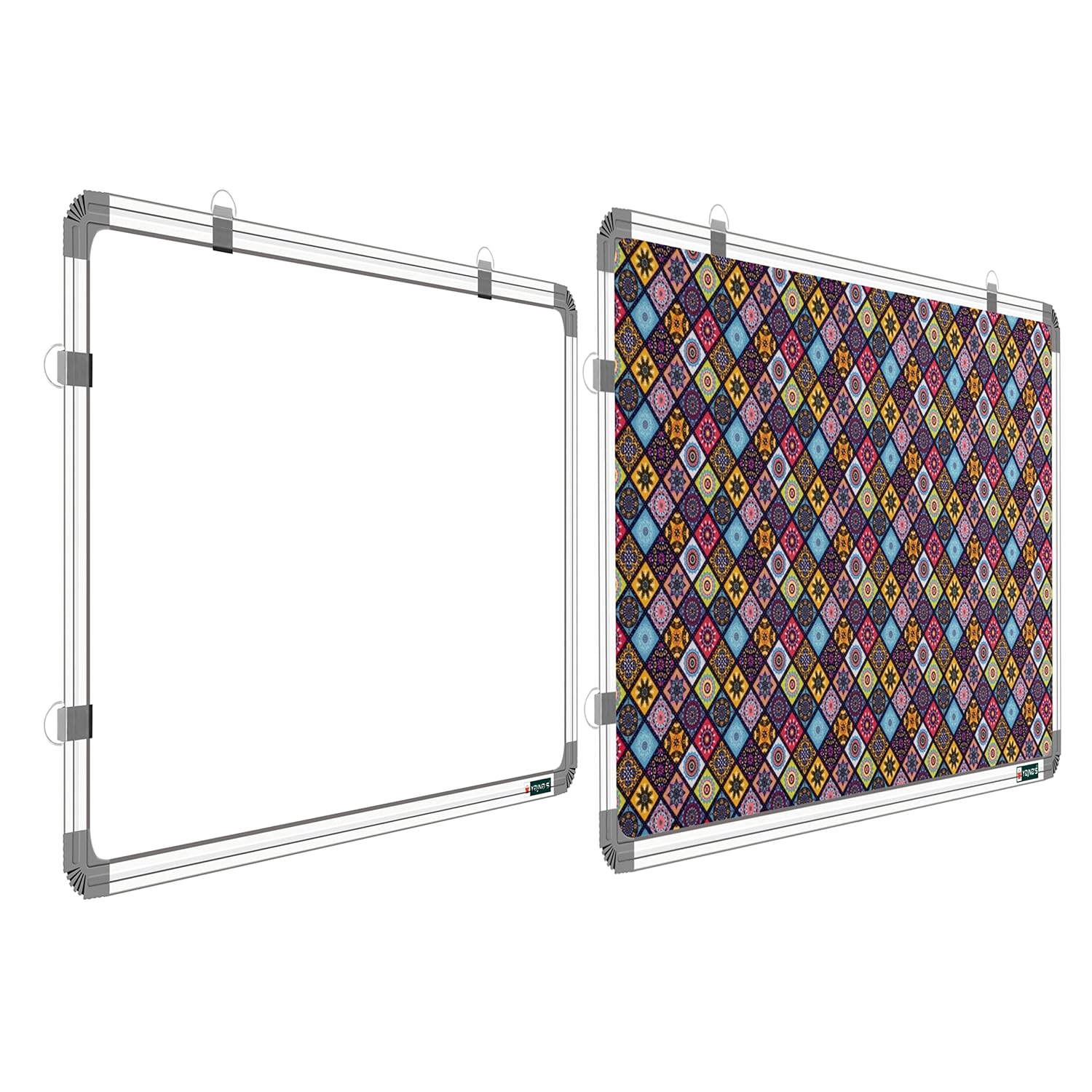 YAJNAS 3x4 Feet Premium Material Non-Magnetic Double Sided Whiteboard ...