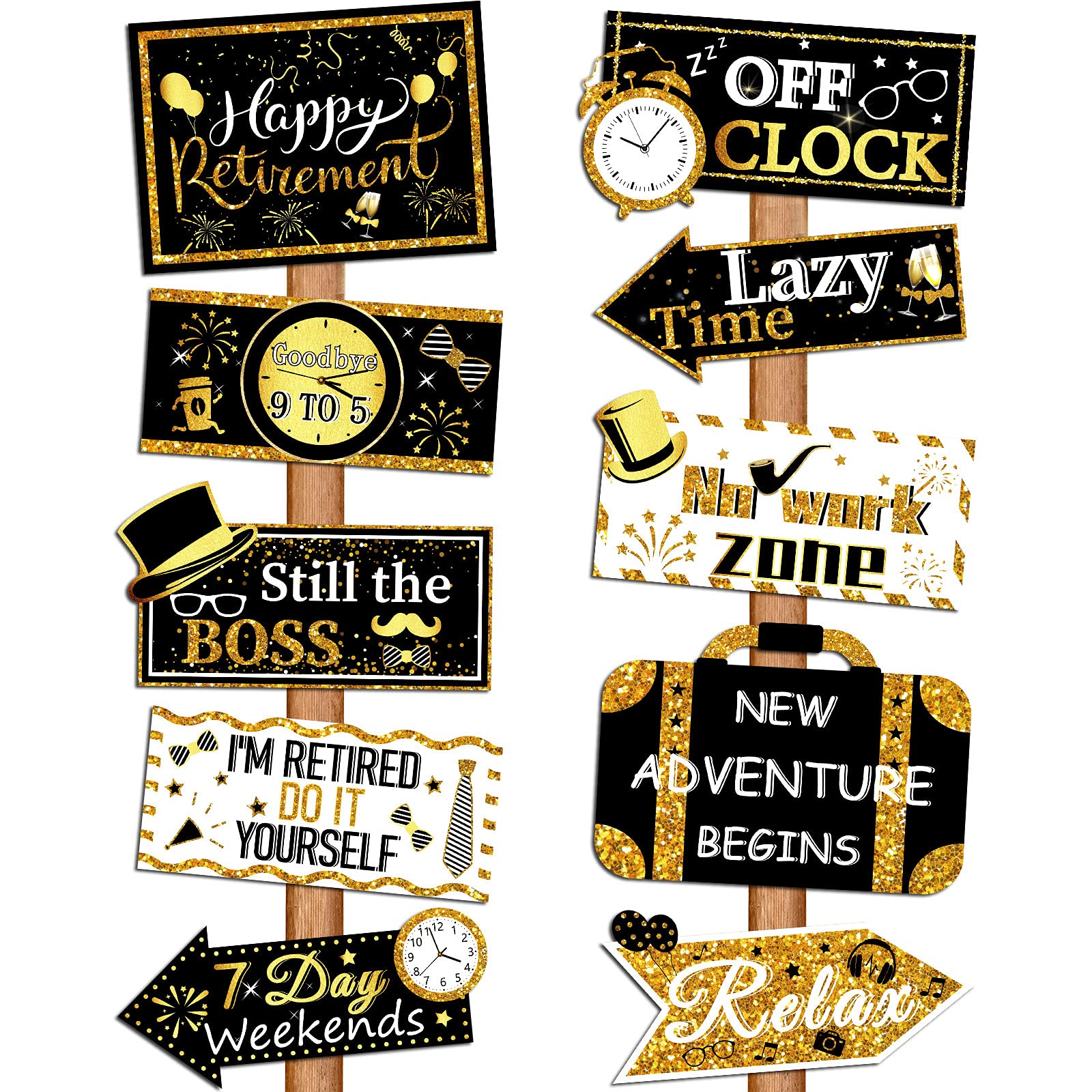 Amazon.com: 20 Pieces Retirement Party Decorations Happy Retirement ...