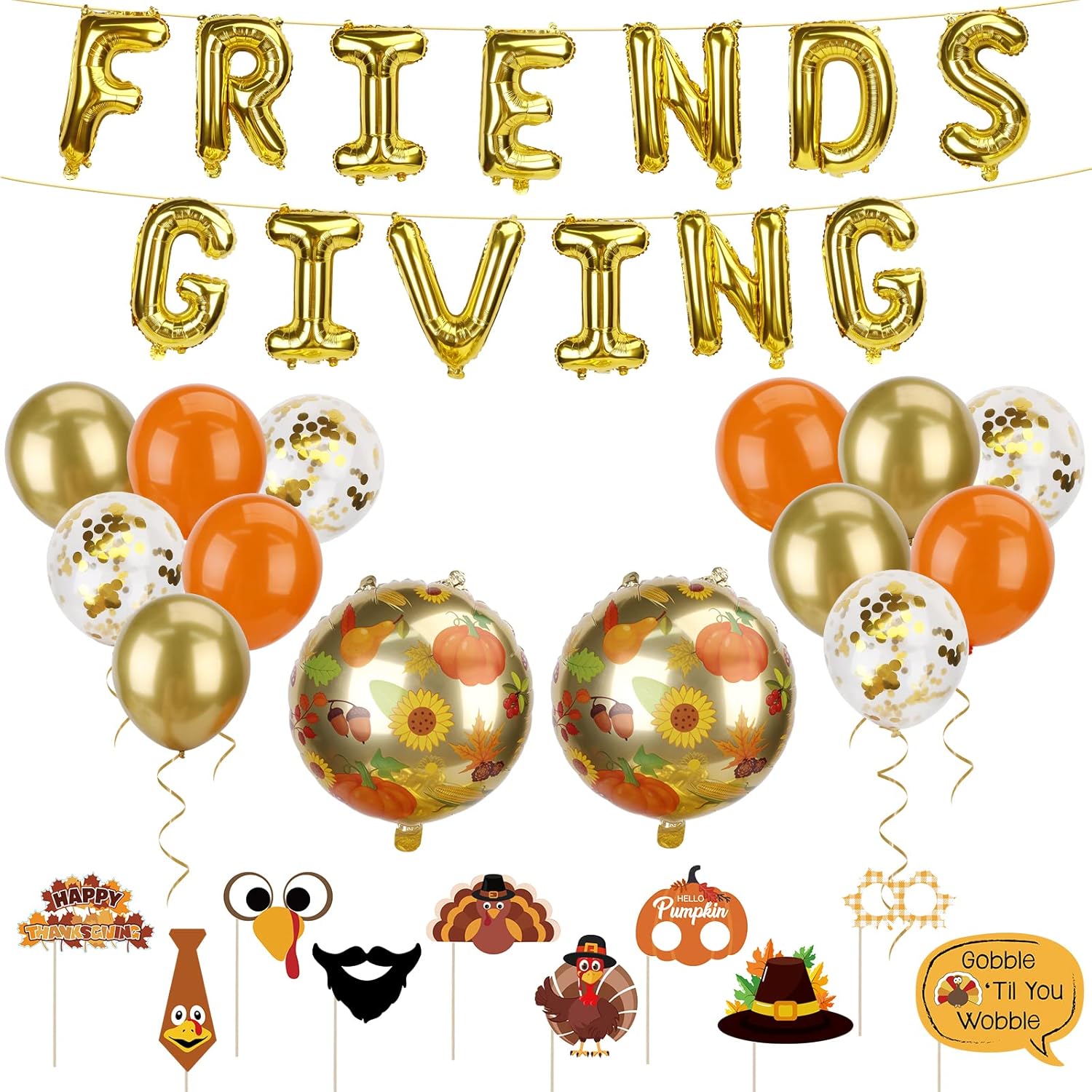 Amazon.com: Friendsgiving Party Decorations, Friendsgiving Balloons ...