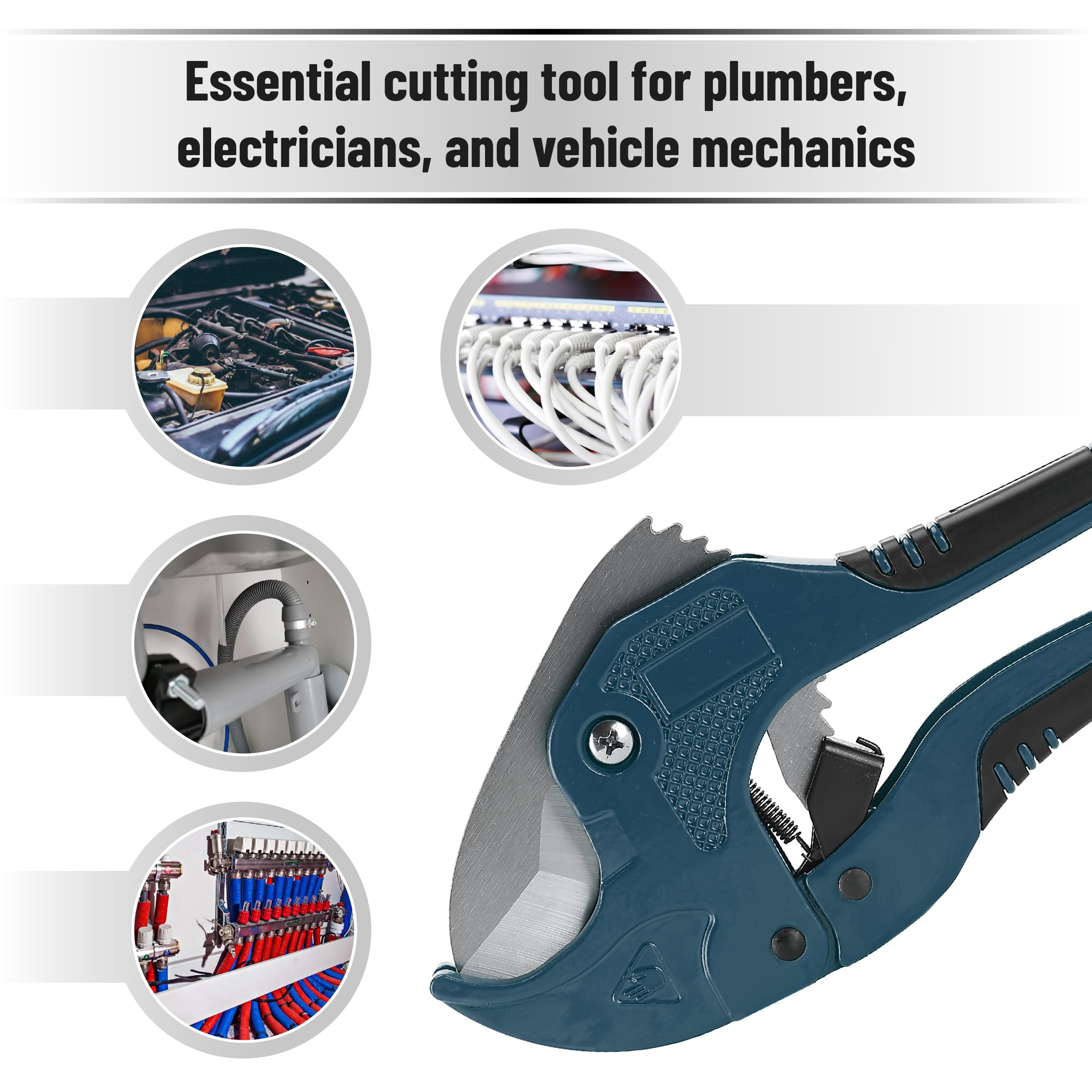 Snapklik.com : Bates- PVC Pipe Cutter, Cuts Up To 1-1/4", Teal Blue ...
