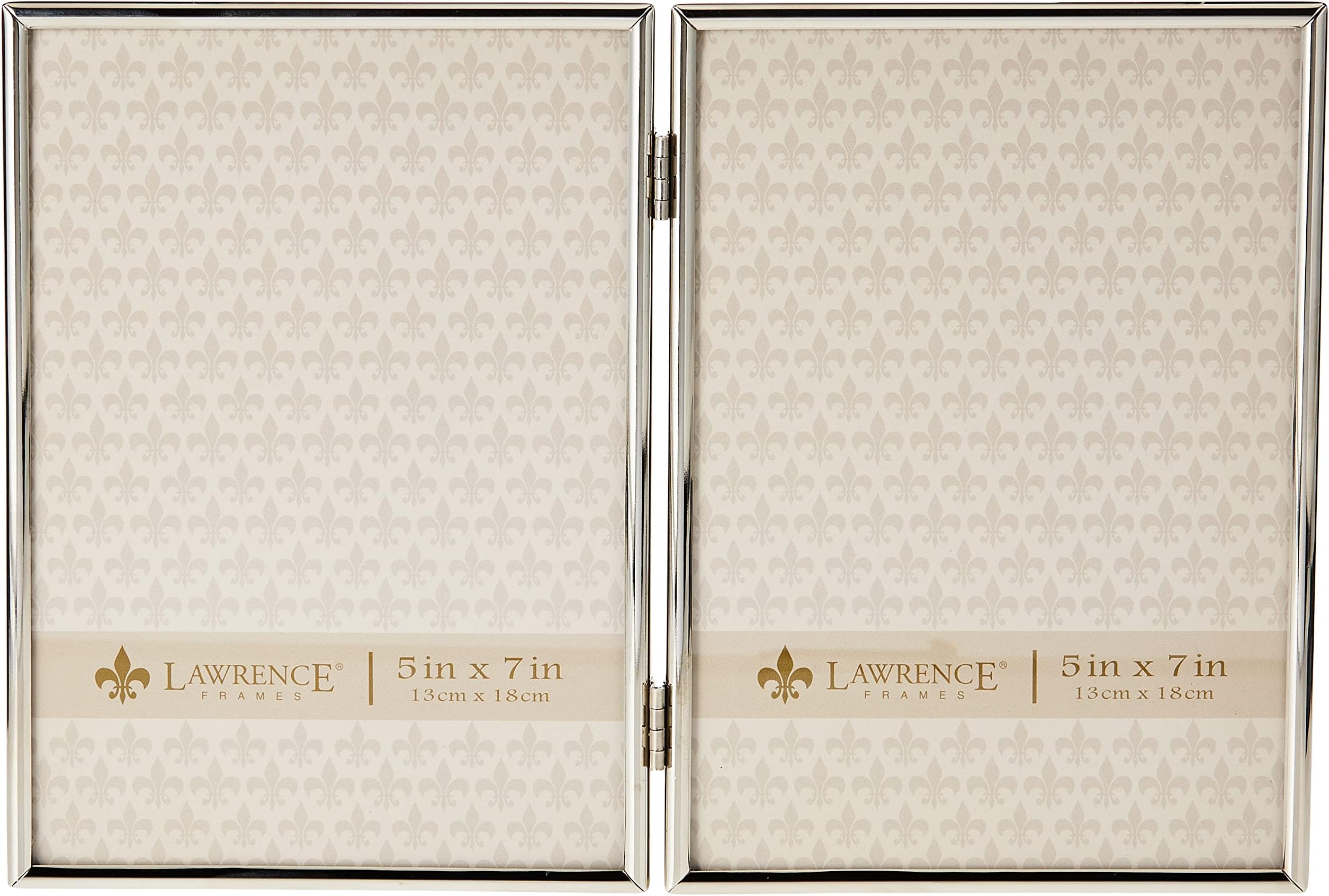 Amazon.com - 4x6 Hinged Double Cast Metal Picture Frames, Silver Rope ...