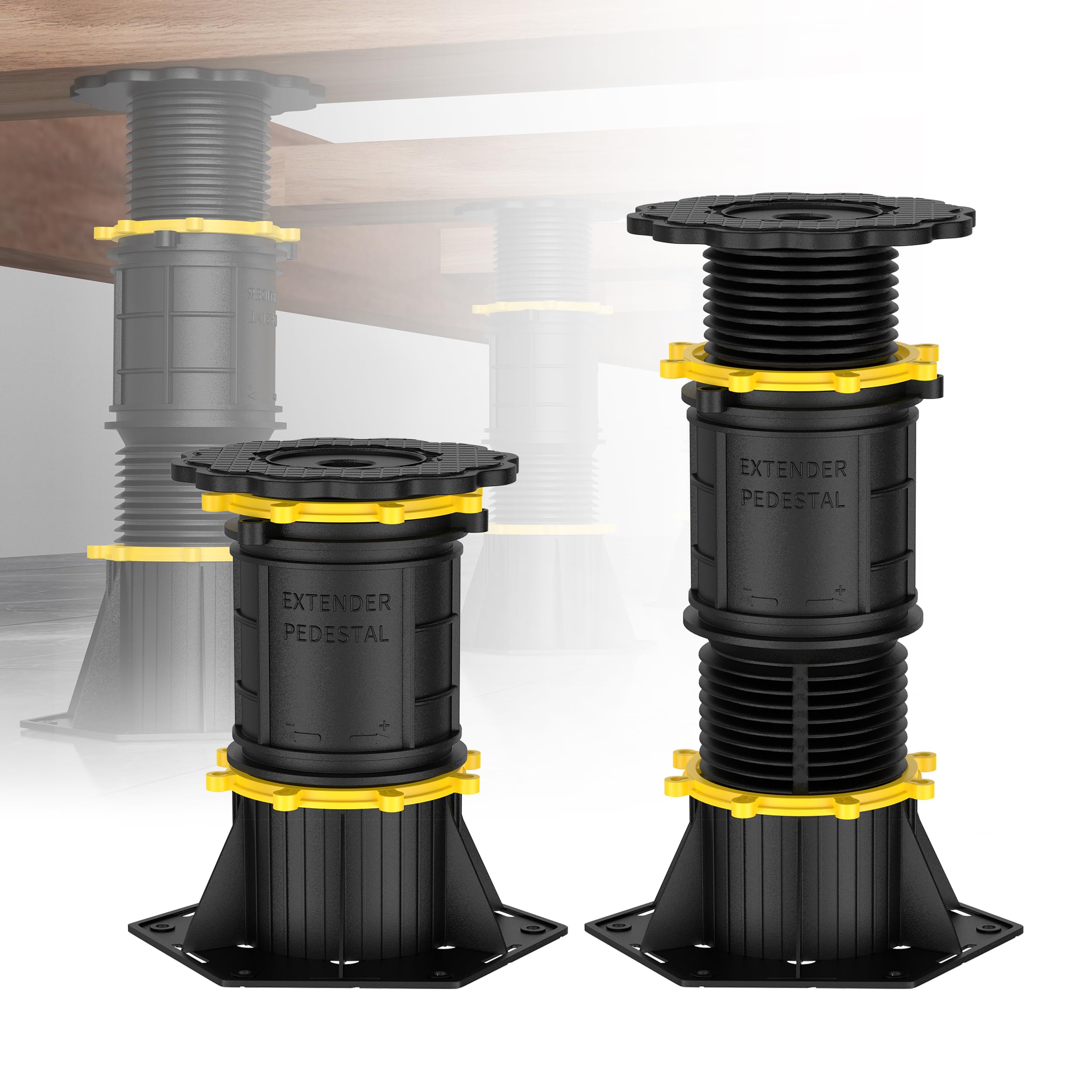 Snapklik.com : 2 Pcs Adjustable Height Bed Support Legs 6.9-9.8 Inch ...