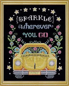 Amazon.com: Design Works Crafts Sparkle Counted Cross Stitch Kit