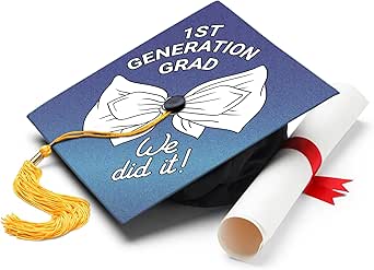 Amazon.com: ADVANSYNC First Generation Grad Graduation Cap Topper ...