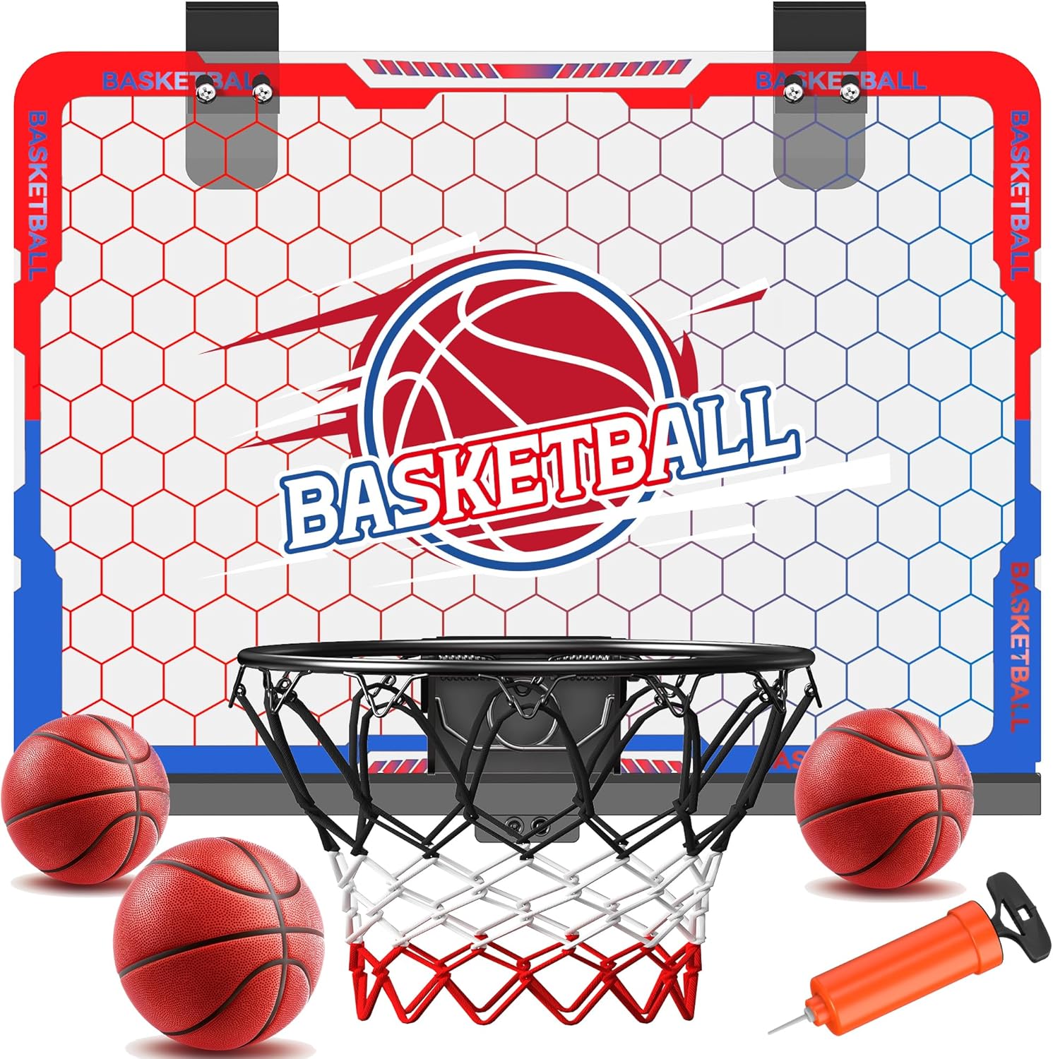 Amazon.com: Mini Indoor Basketball Hoop with 7-Color Lights & 3-Light ...