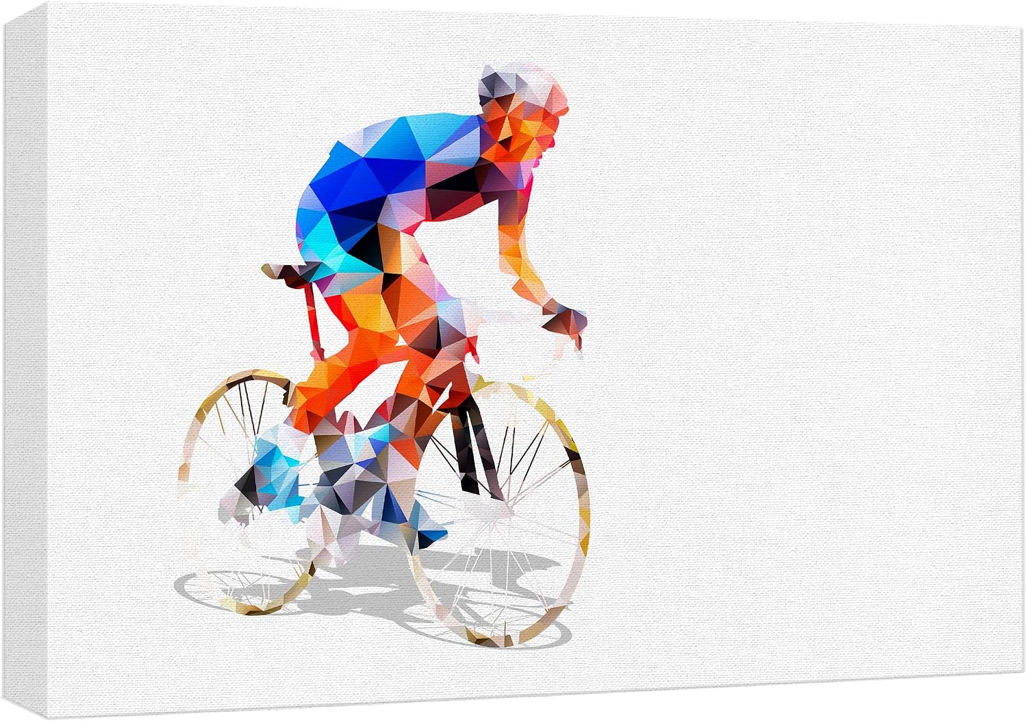 Amazon.com: wall26 Canvas Print Wall Art Geometric Polygon Diamond ...