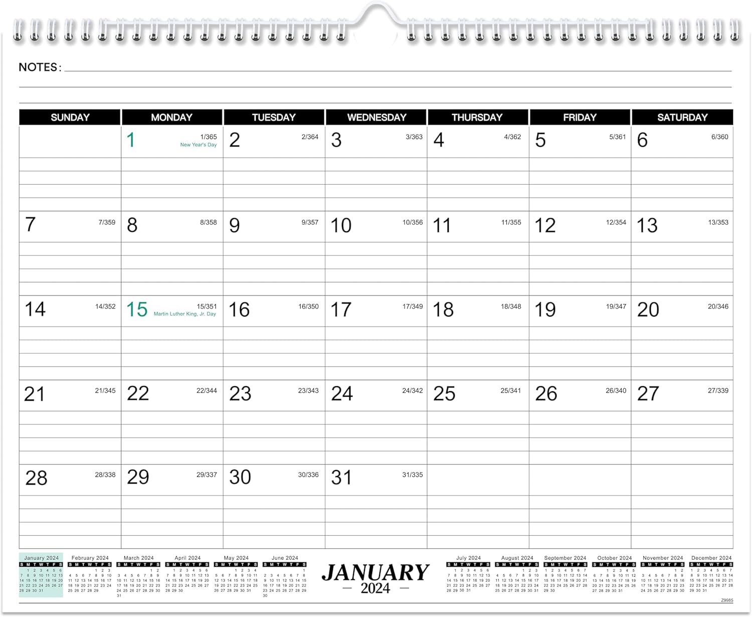 2024 Calendar - 2024 Wall Calendar, 12 Months Australia | Ubuy