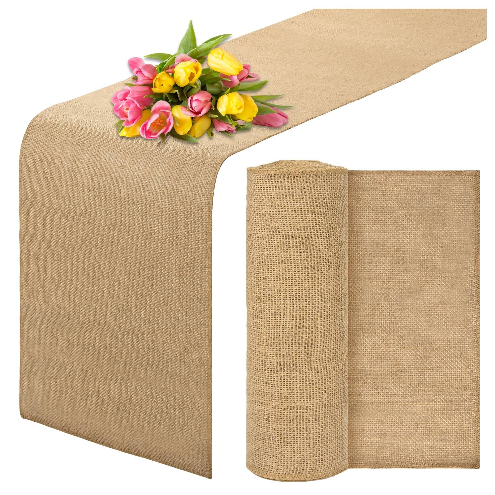 Amazon.com: Burlap Table Runners 118x12 Inches Table Runners for Events ...