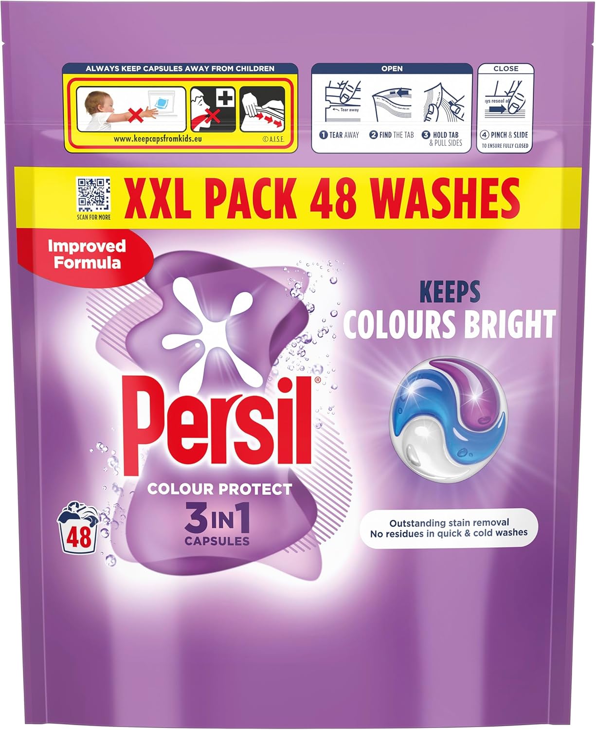 Persil Colour Protect 3 in 1 Washing Capsules keeps colours bright ...