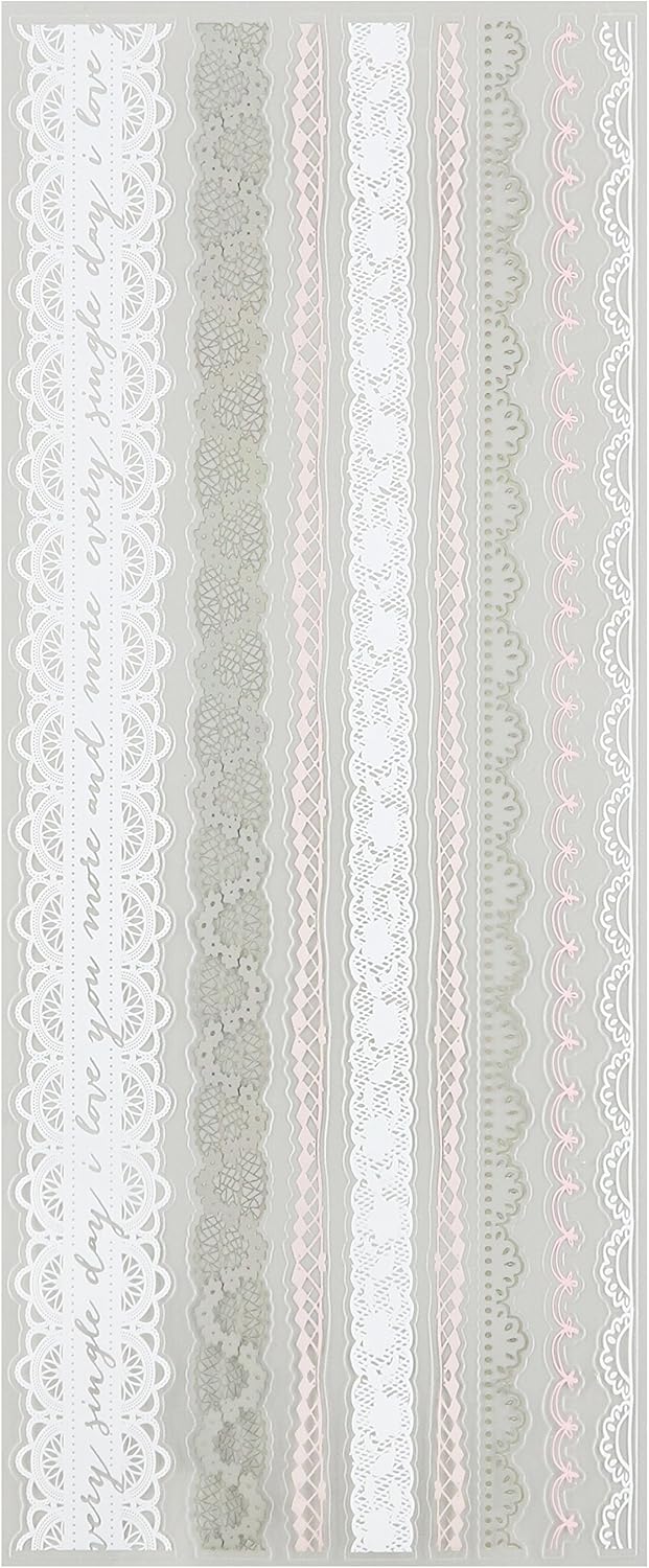 Amazon.com: me & my BIG ideas mambiSTICKS Stickers, Lacey Love Borders ...