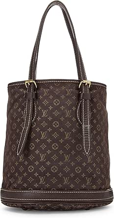Amazon.com: Louis Vuitton, Pre-Loved Brown Monogram Mini Lin Bucket PM ...