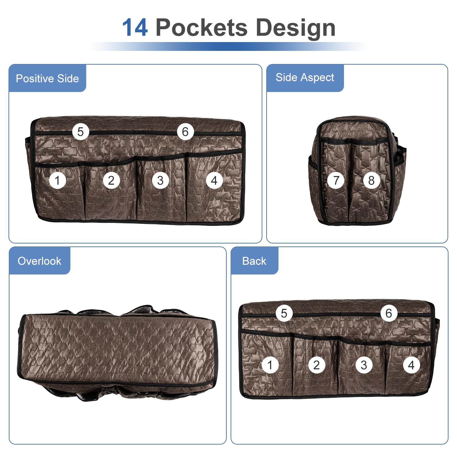 Snapklik.com : DECKALY TV Remote Control Holder For Armchair, Arm Chair ...