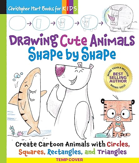 Amazon.com: Drawing Cute Animals Shape by Shape: Learn to Draw Over 100 ...