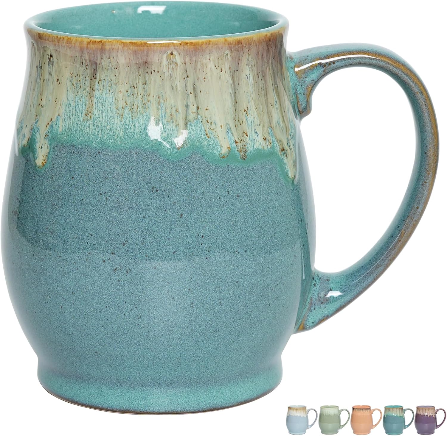 Amazon.com: Bosmarlin Extra Large Ceramic Coffee Mug, 24 Oz, Dishwasher ...