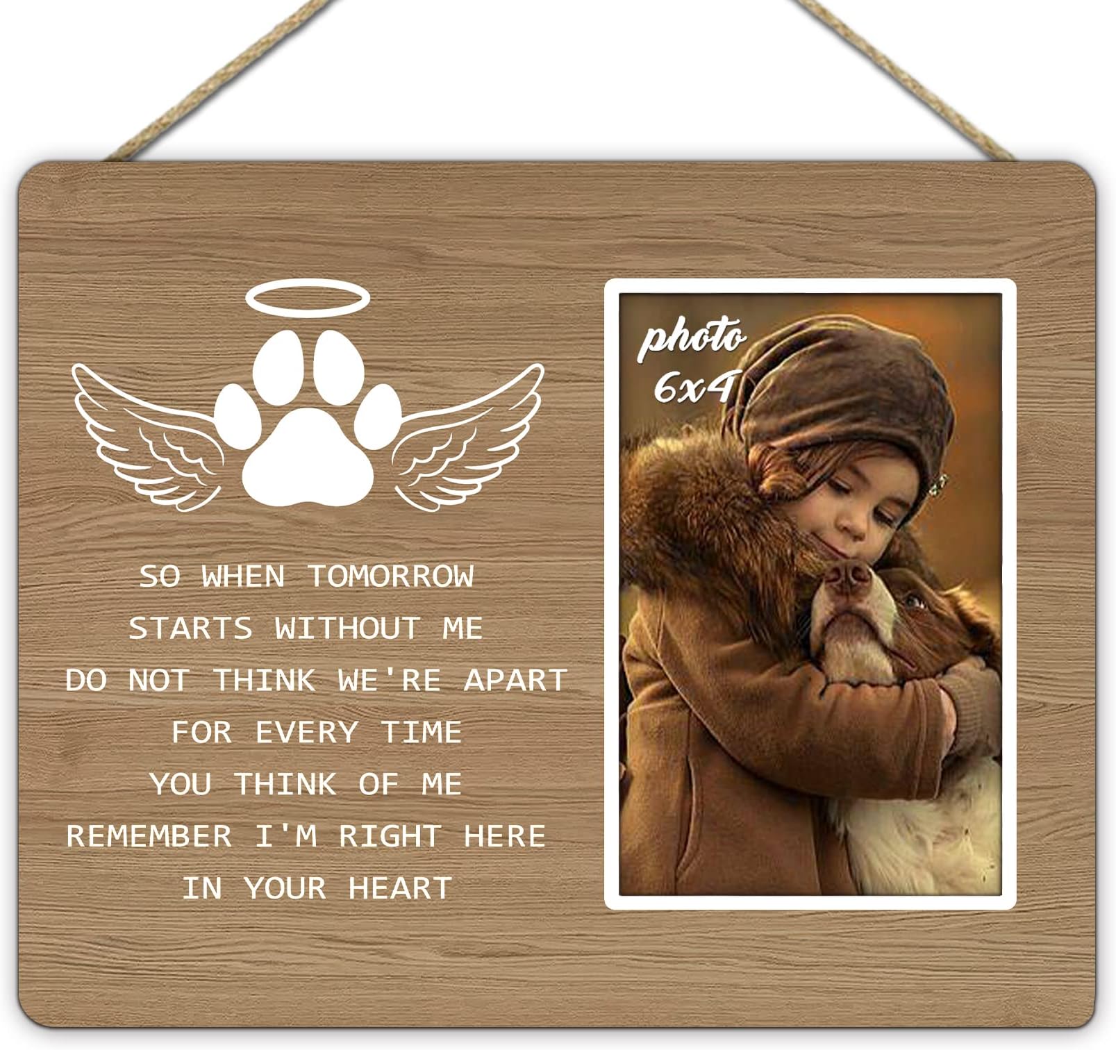 Amazon.com: AnimoGoods Pet Memorial Picture Frame - Dog Memorial Gift ...