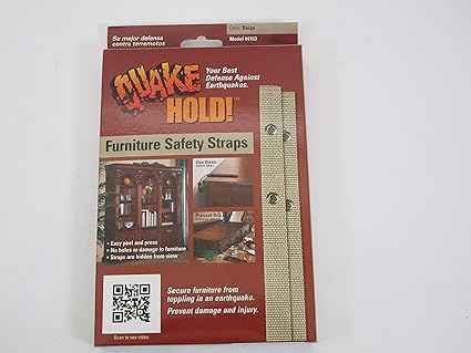 Quakehold! Furniture Strap Kit, Earthquake Fasteners for Disaster ...