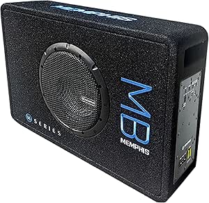 Amazon.com: Memphis MBE8SP MB 8-Inch Powered Subwoofer Enclosure w/300W ...