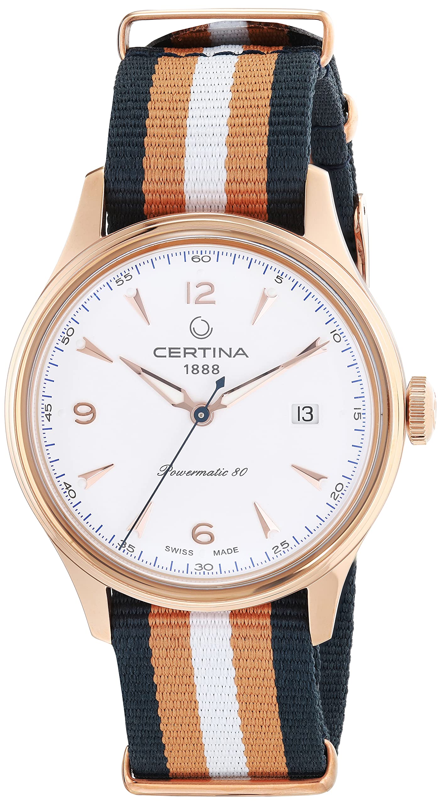Amazon.com: Certina, Mens, DS, Stainless Steel, Swiss Automatic Watch ...