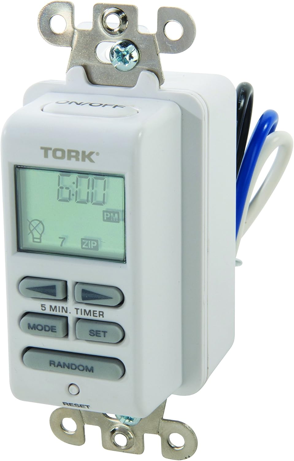 TORK SA170 15 Amp Zip-Set Digital Wall Switch Timer, Wall Timer ...