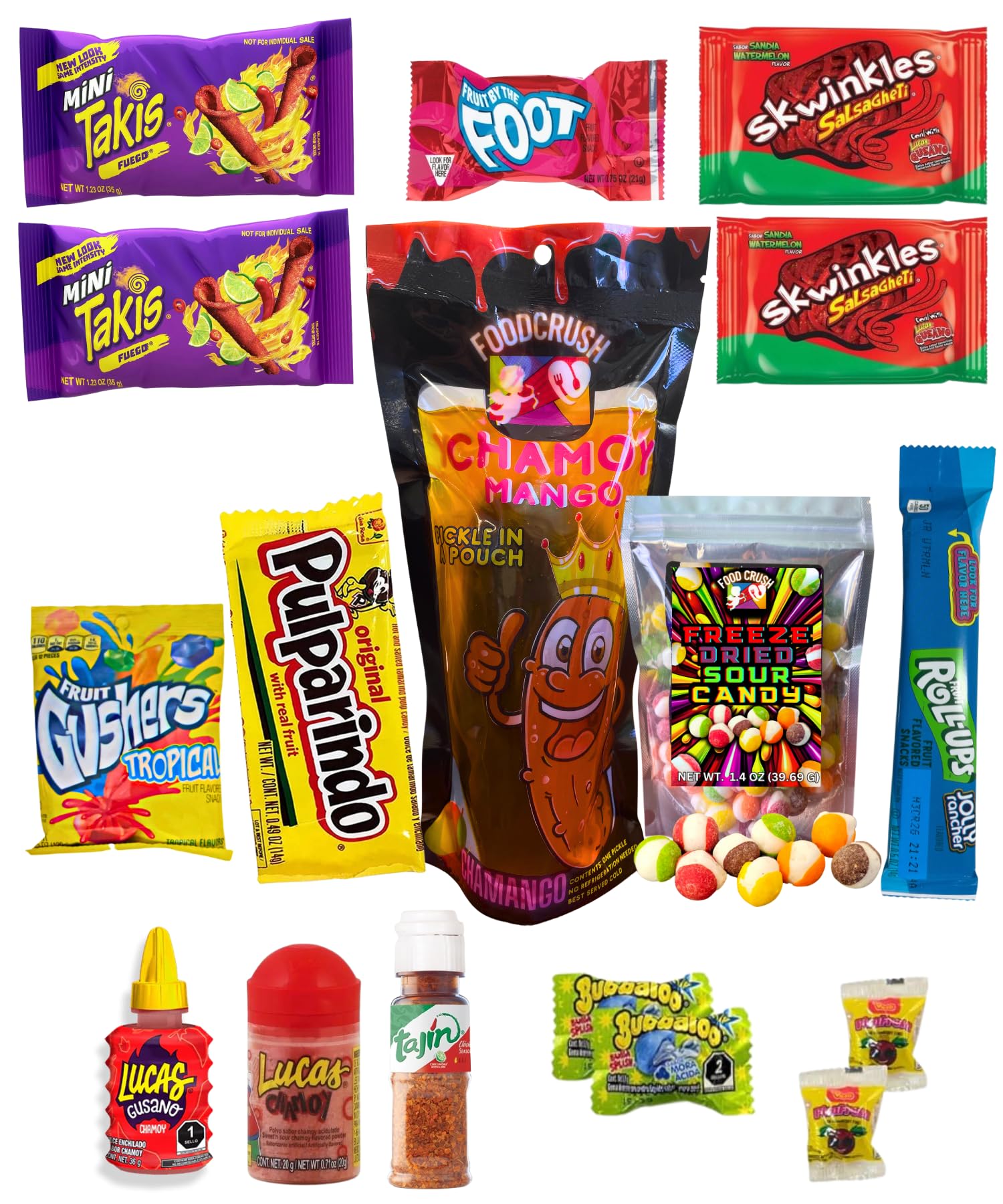 Chamoy Pickle Kit With Freeze Dried Candy Takis Fruit Roll | Desertcart ...