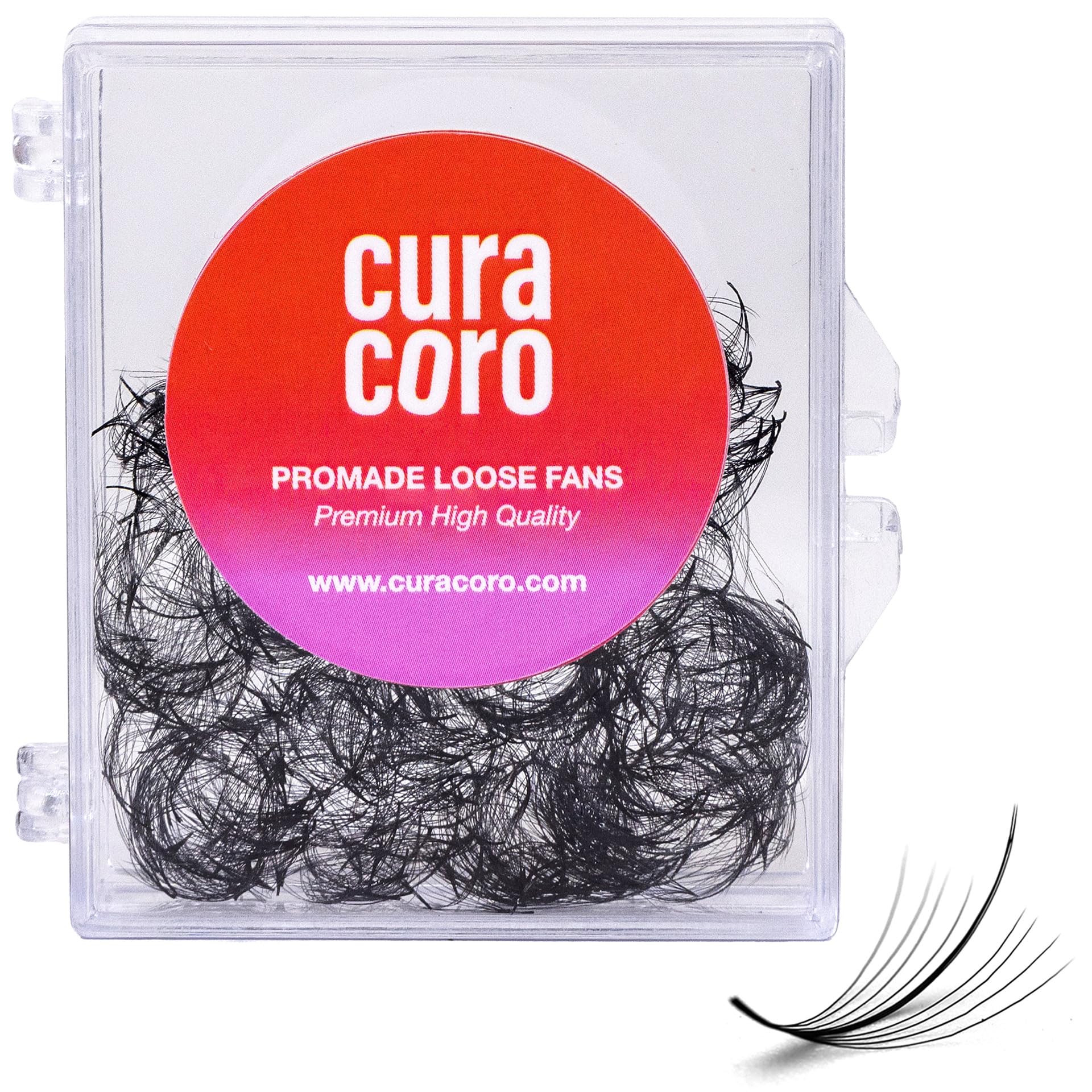 Amazon.com: Curacoro Promade Wispy 500 Fans - Wispy Lash Extensions 9D ...