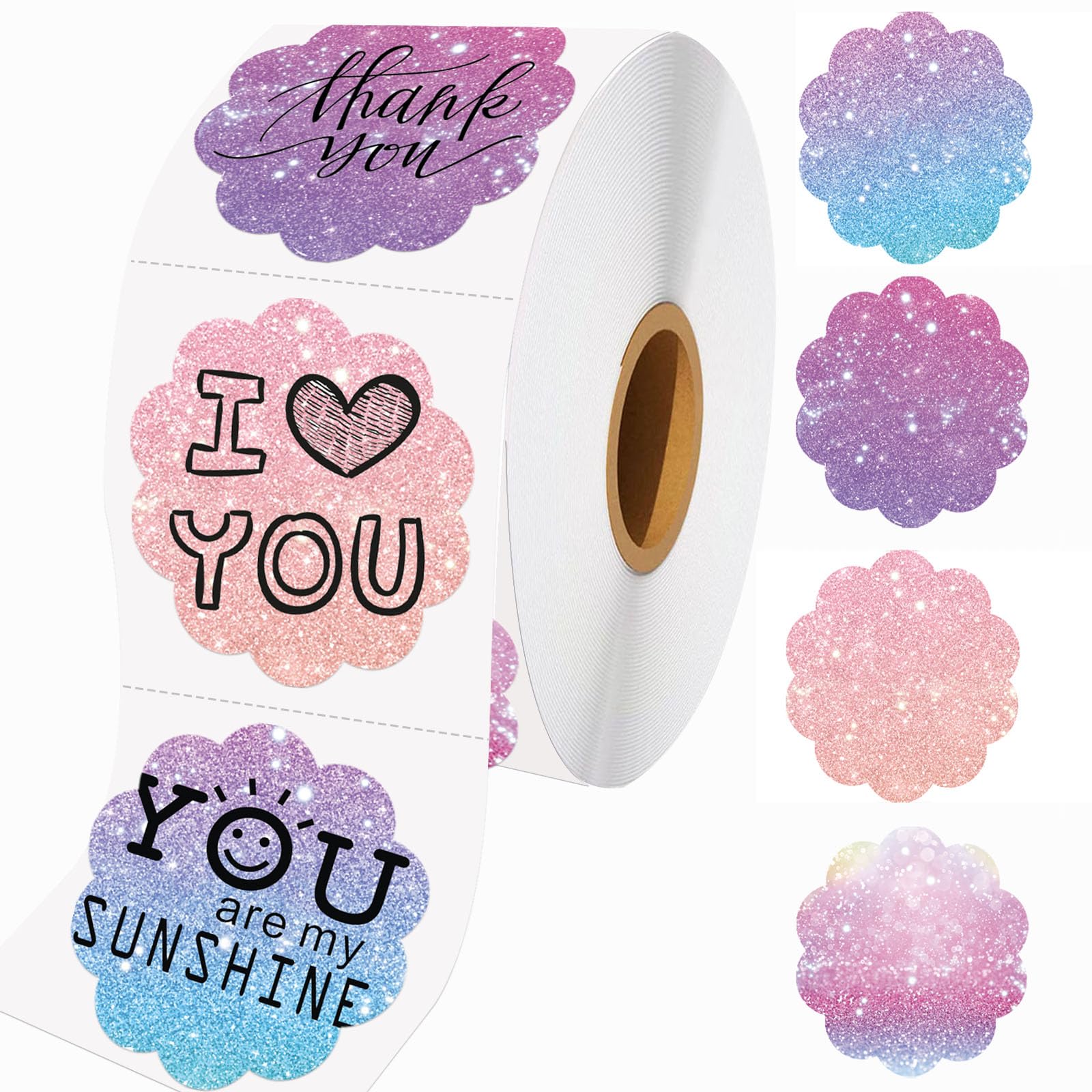 Amazon.com : Wonlabel 2 x 2 Flower Thermal Labels, 2 inch Round Thermal ...