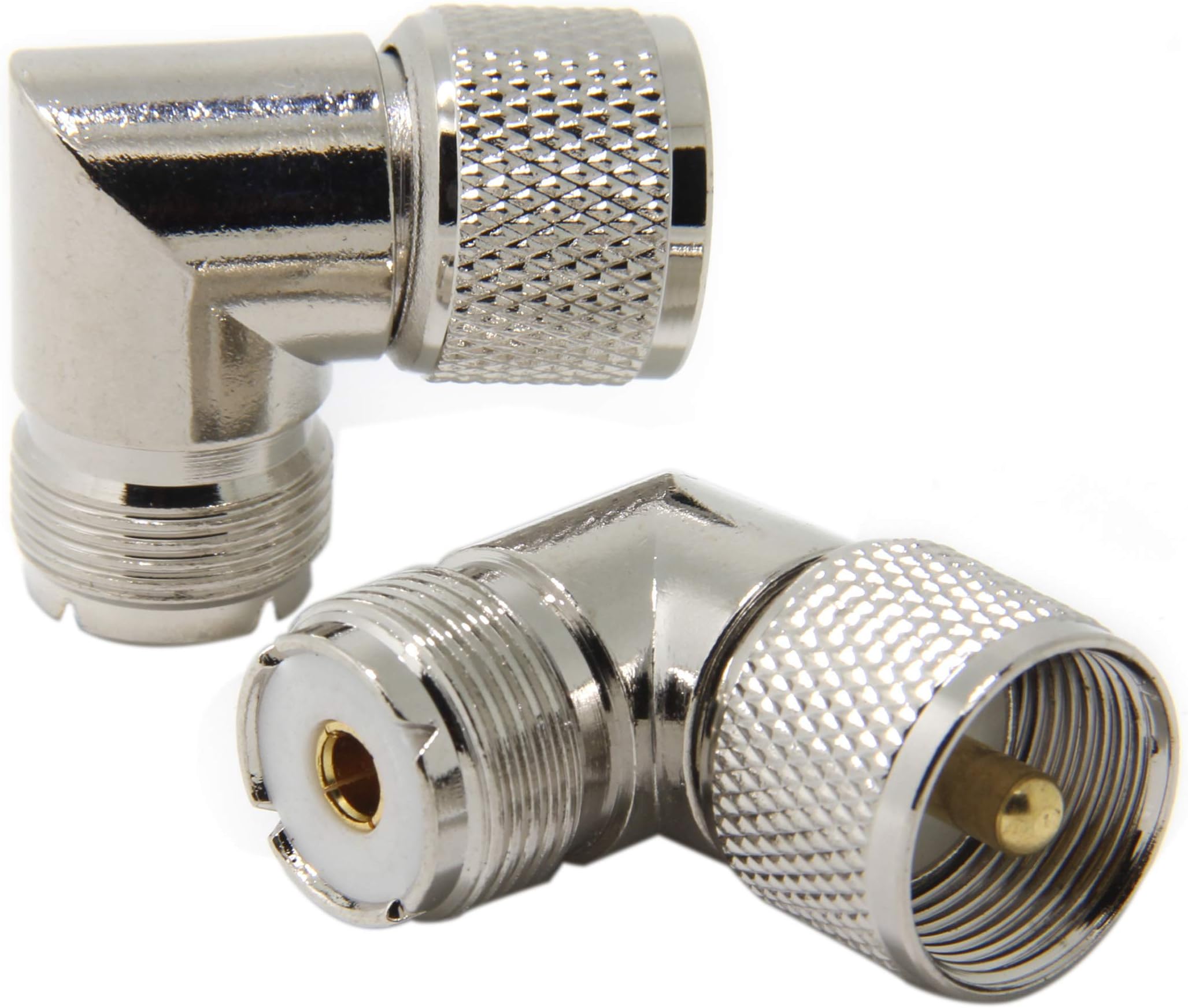 Amazon.com: Ancable UHF PL-259 Male to UHF PL-259 Female L Shape Right ...