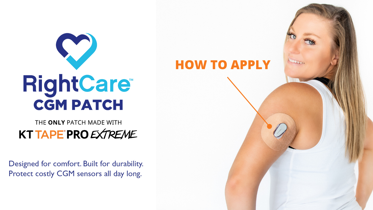 Watch How to Apply the RightCare CGM Patch Made With KT Tape on Amazon Live