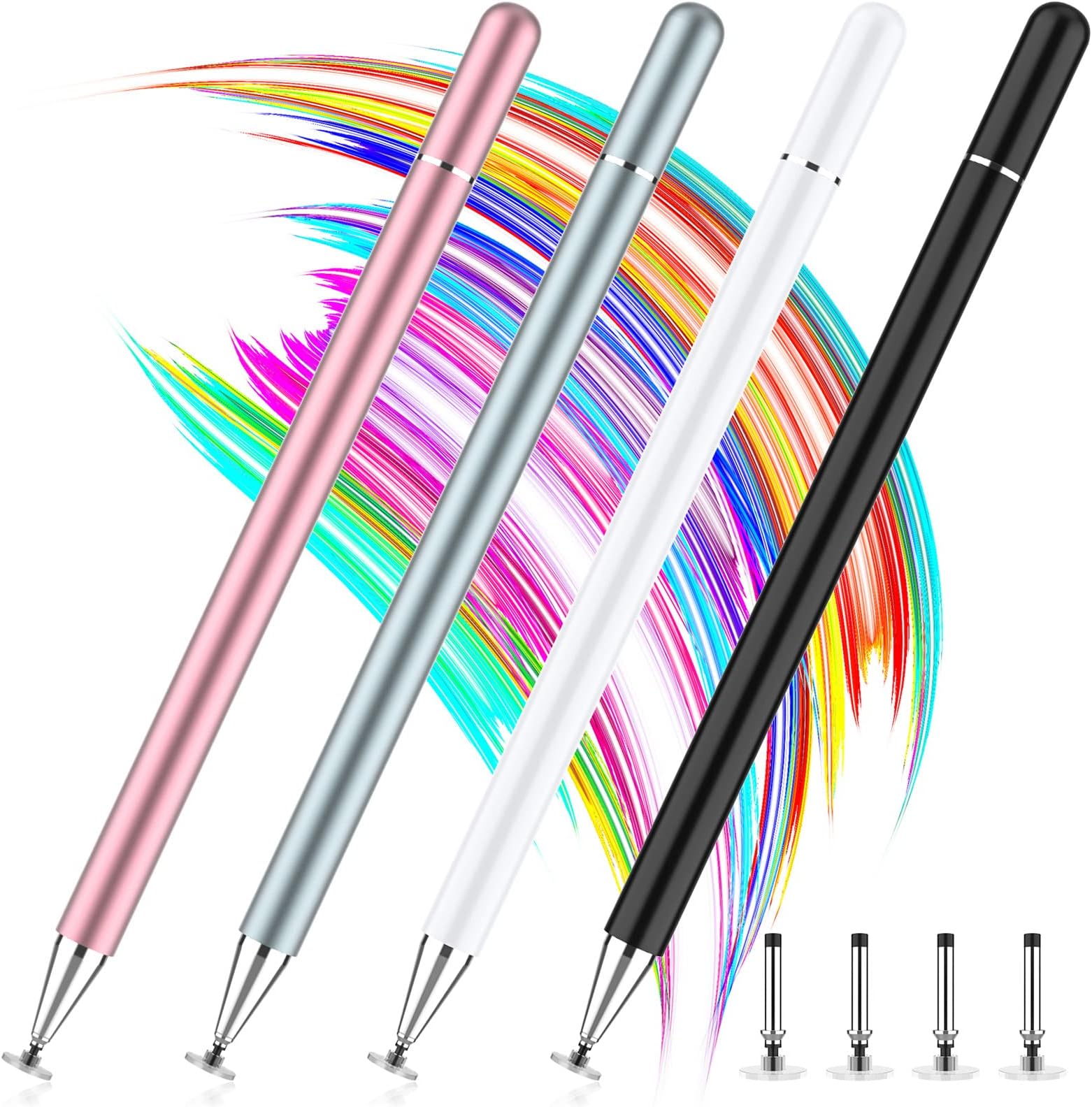 Amazon.com: Stylus Pen for Touch Screen, 2 in 1 Fine Point and Mesh Tip ...