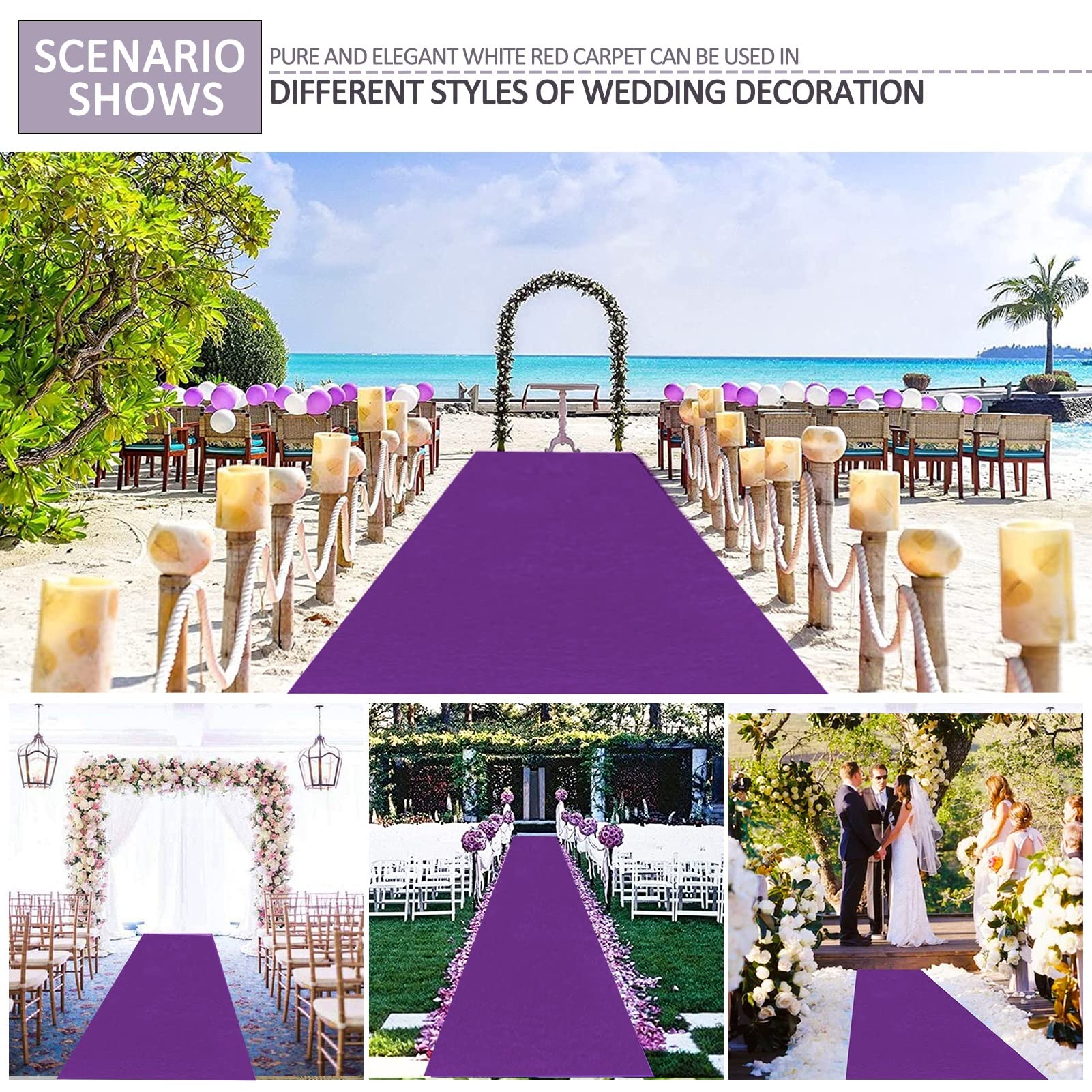 Bodas Al Aire Libre De Color Morado 25 Invitaciones Impresas Florales
