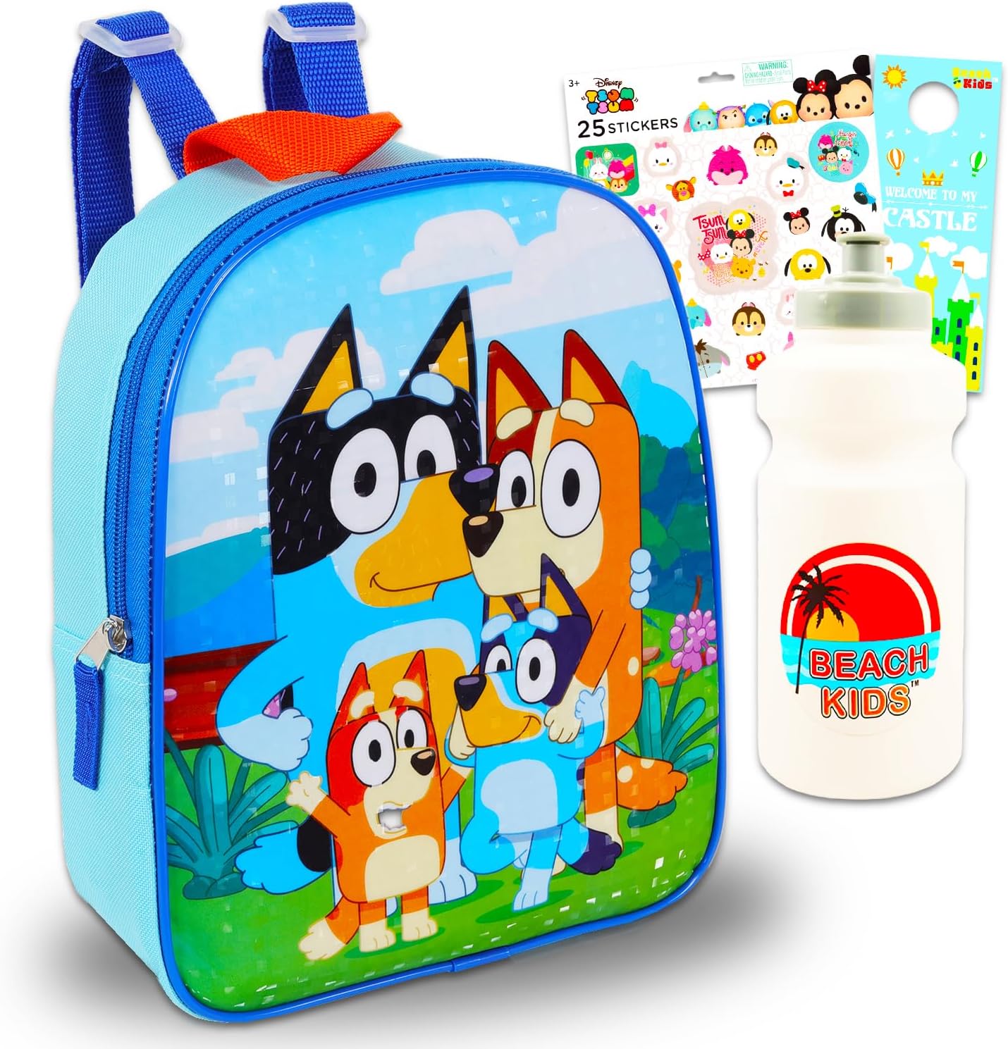 Amazon.com | Fast Forward Bluey Backpack with Lunch Box for Kids ...