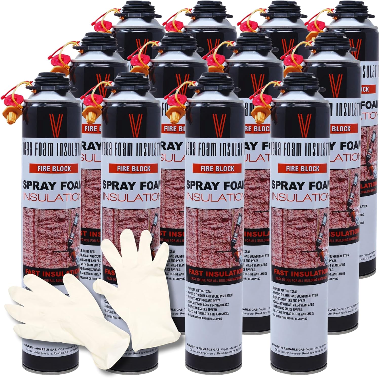 Vega Foam Fire Block Spray Foam Insulation Kit. Closed Cell Foam ...