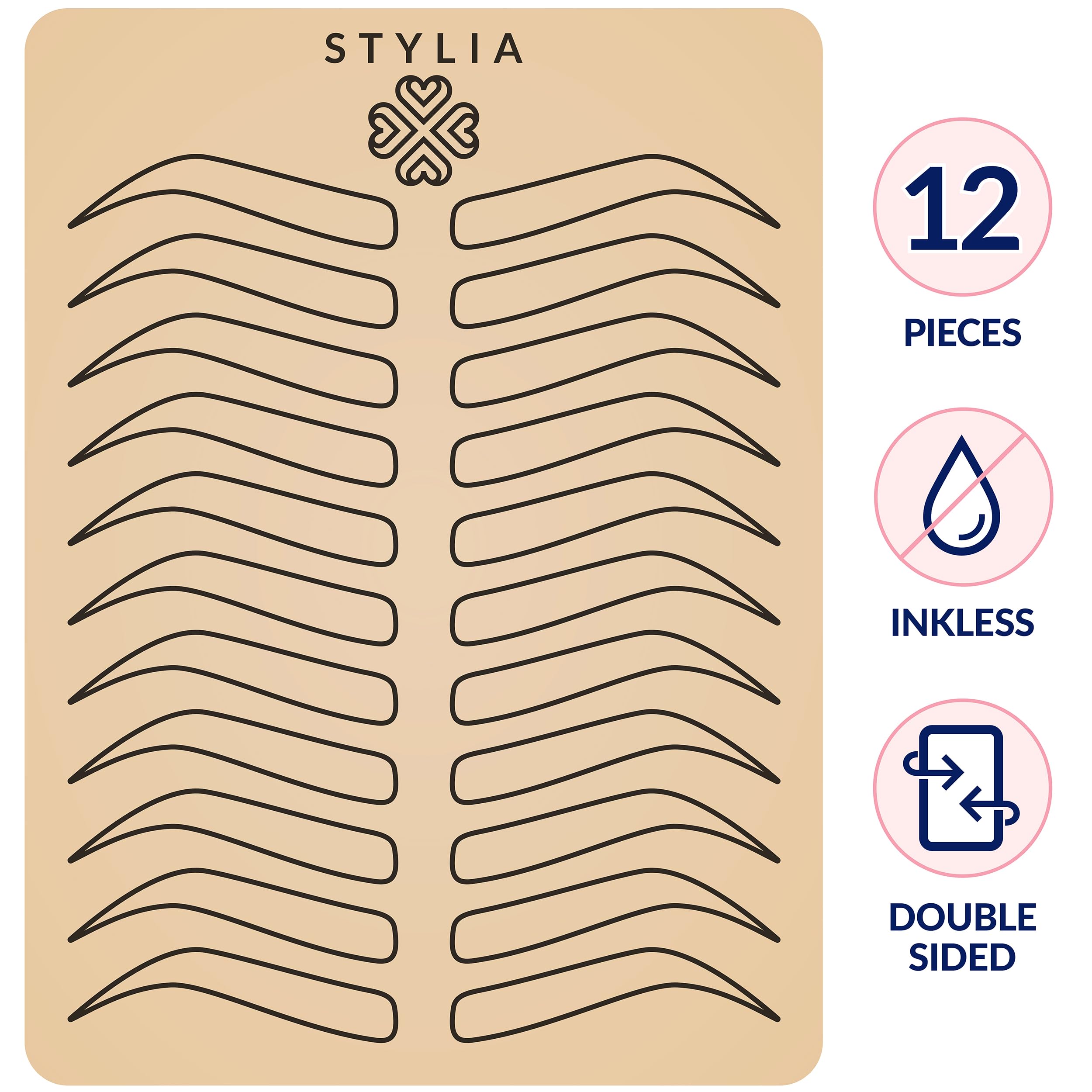 Snapklik.com : Stylia Microblading Practice Fake Skin Sheet For Eyebrow ...