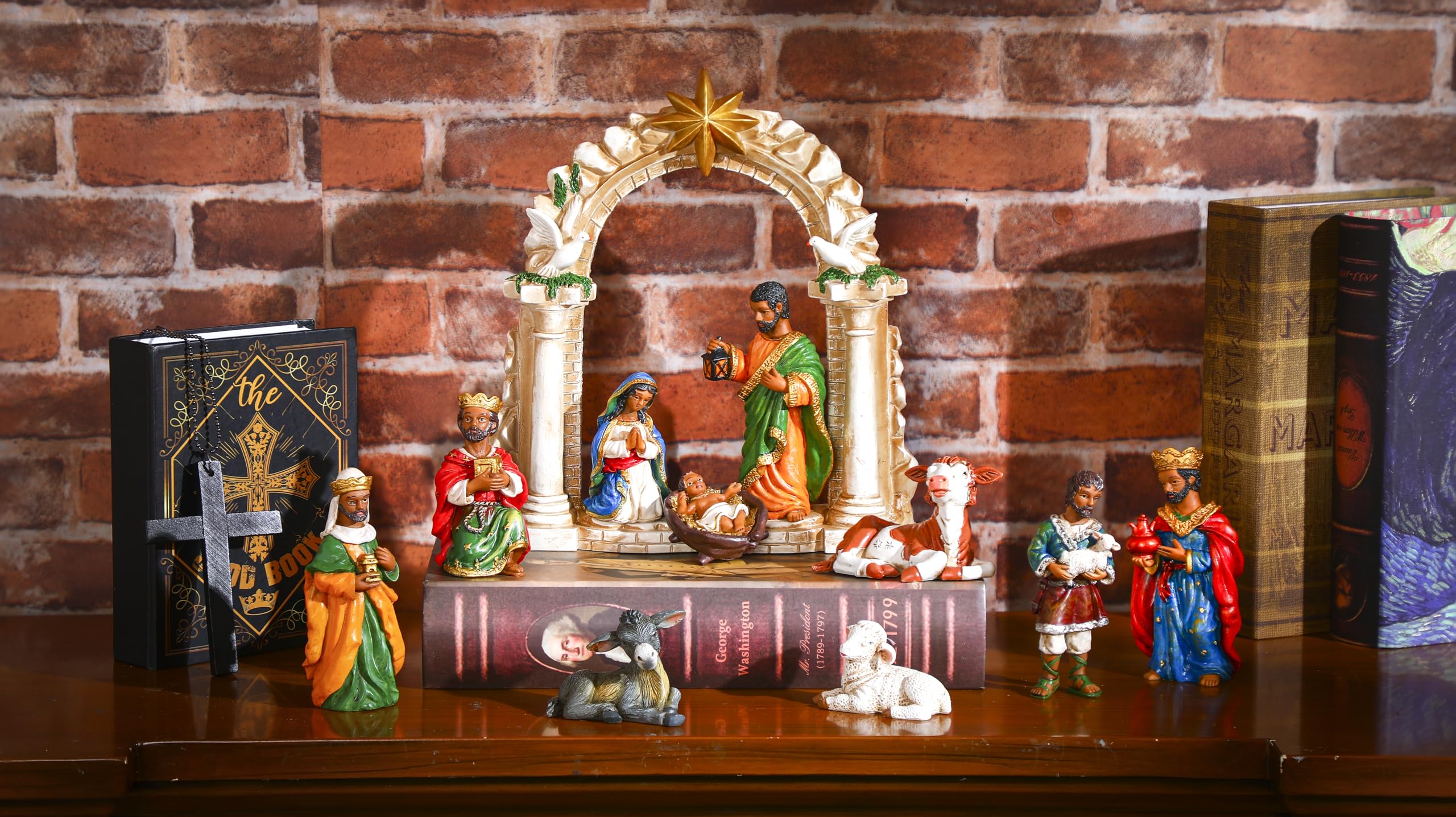 African Decorating Ideas Christmas Nativity Scene Table