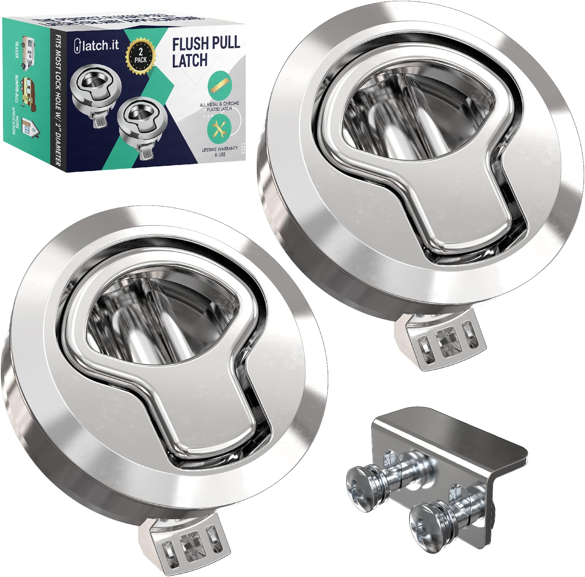 RDEXP Push Button Keyless Locks Latch Knob Cupboard 2cm/0.79in Mounting ...