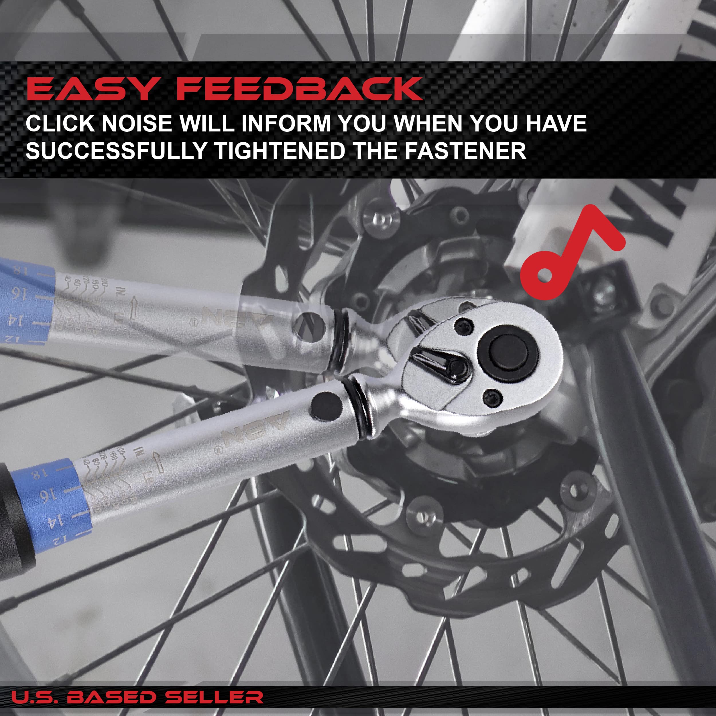 Snapklik.com : 1/4 Drive Inch Pound Torque Wrench Set - 90 Tooth Dual ...