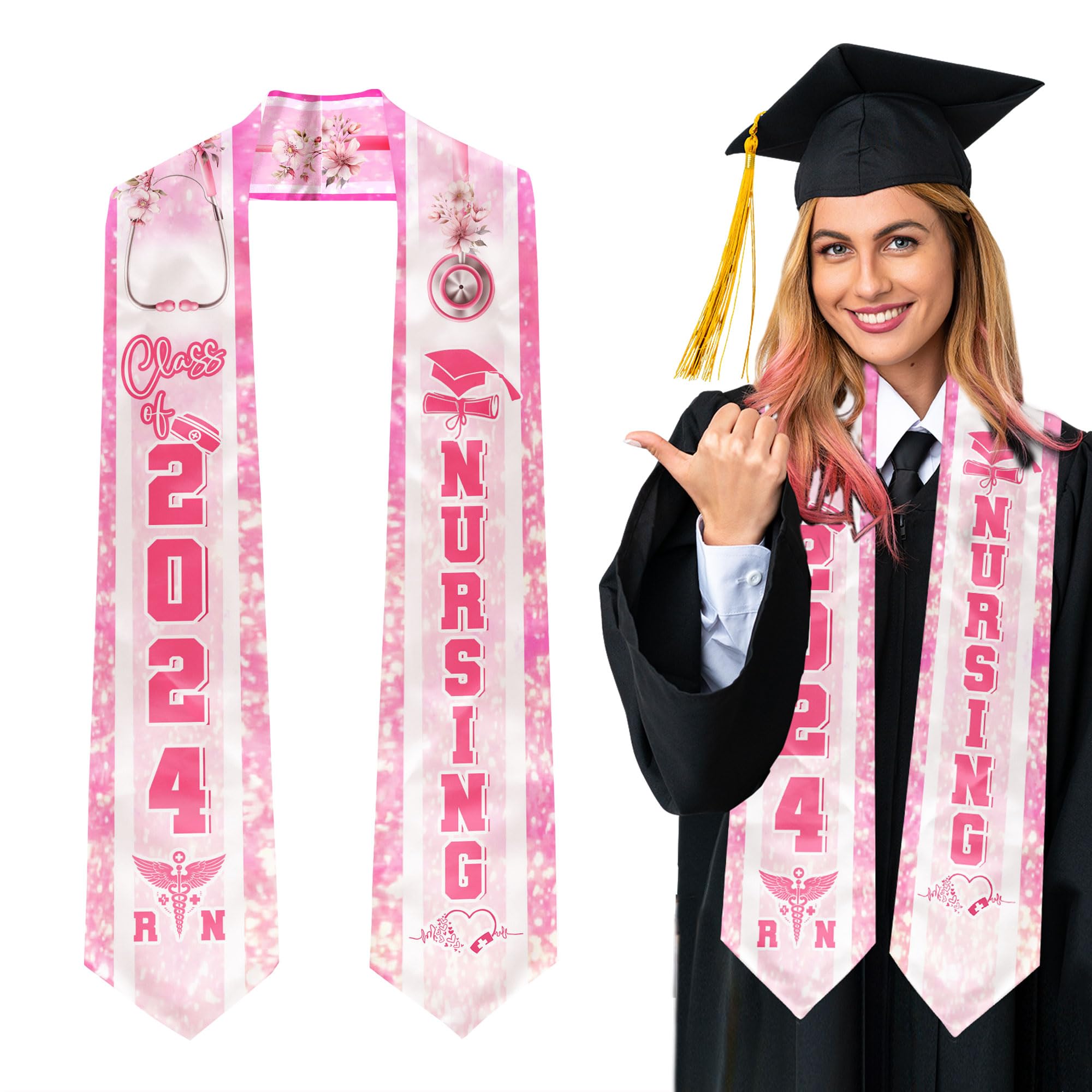 Nursing Graduation Stole,RN Graduation Sash Class of 2024,Nurse ...