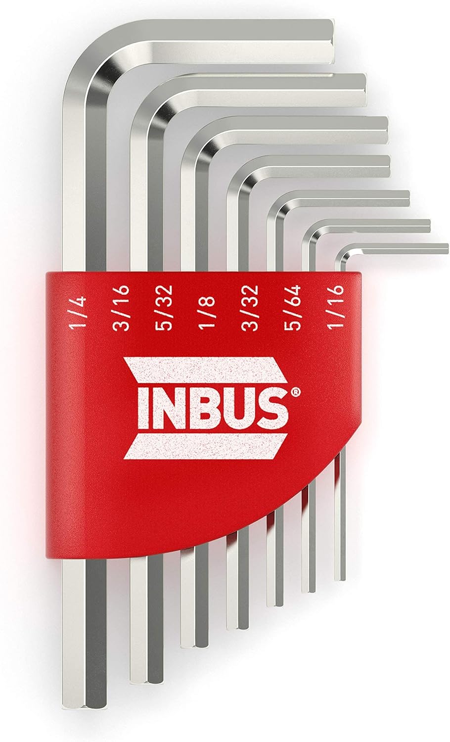 INBUS® 70389 Imperial Hex Key Set 7pcs 1/16-1/4" Inch Extra Short ...