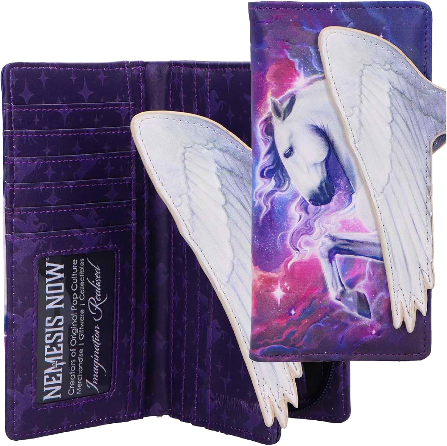 Amazon.com: Nemesis Now Mythical Flight Embossed Purse 18.5cm – White ...
