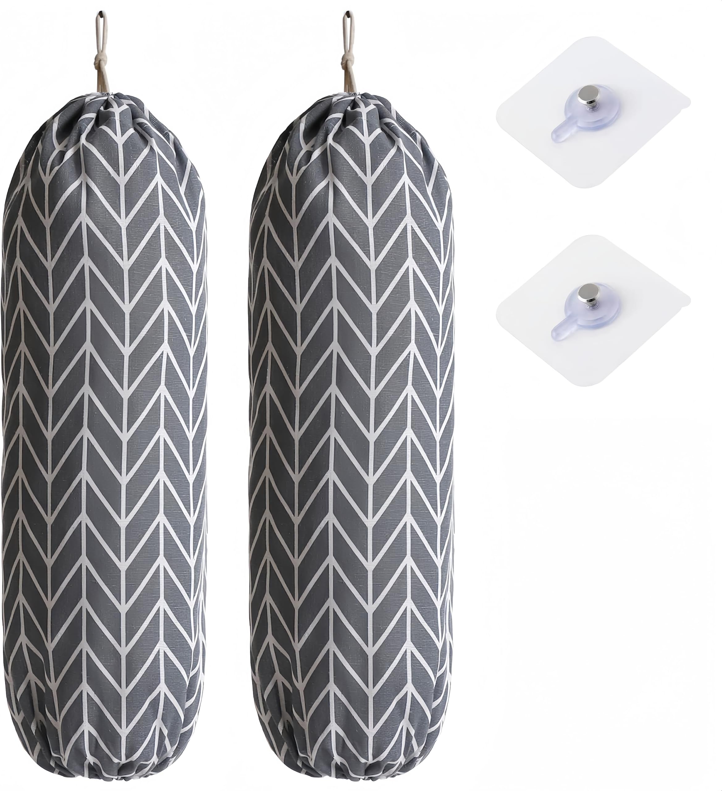 Amazon.com: Yolev Plastic Bag Holder Wall Mount Grocery Bag Shopping ...