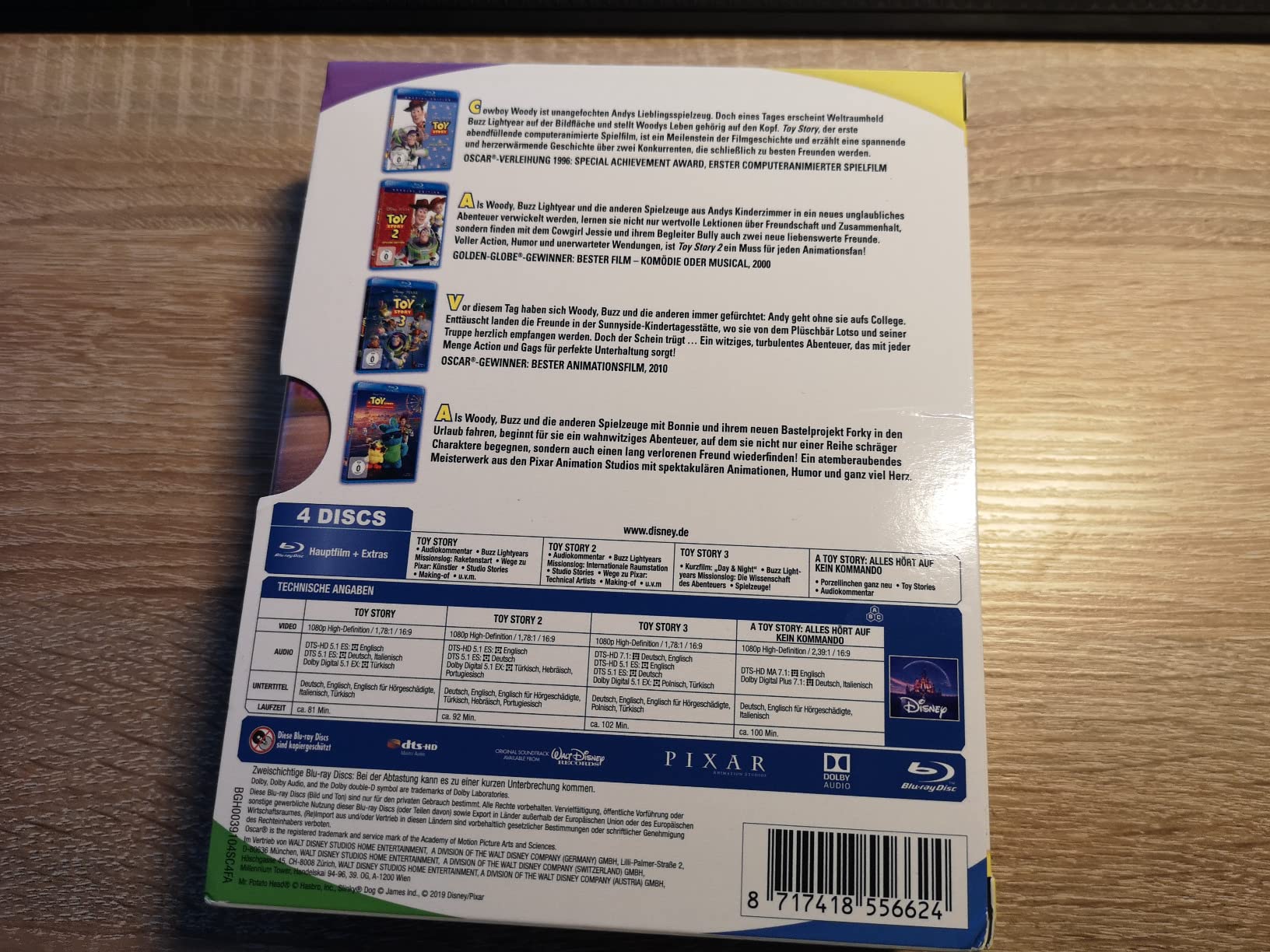 Toy Story 1-4 [Blu-ray]: Amazon.de: Gordon, Robert, Unkrich, Lee ...